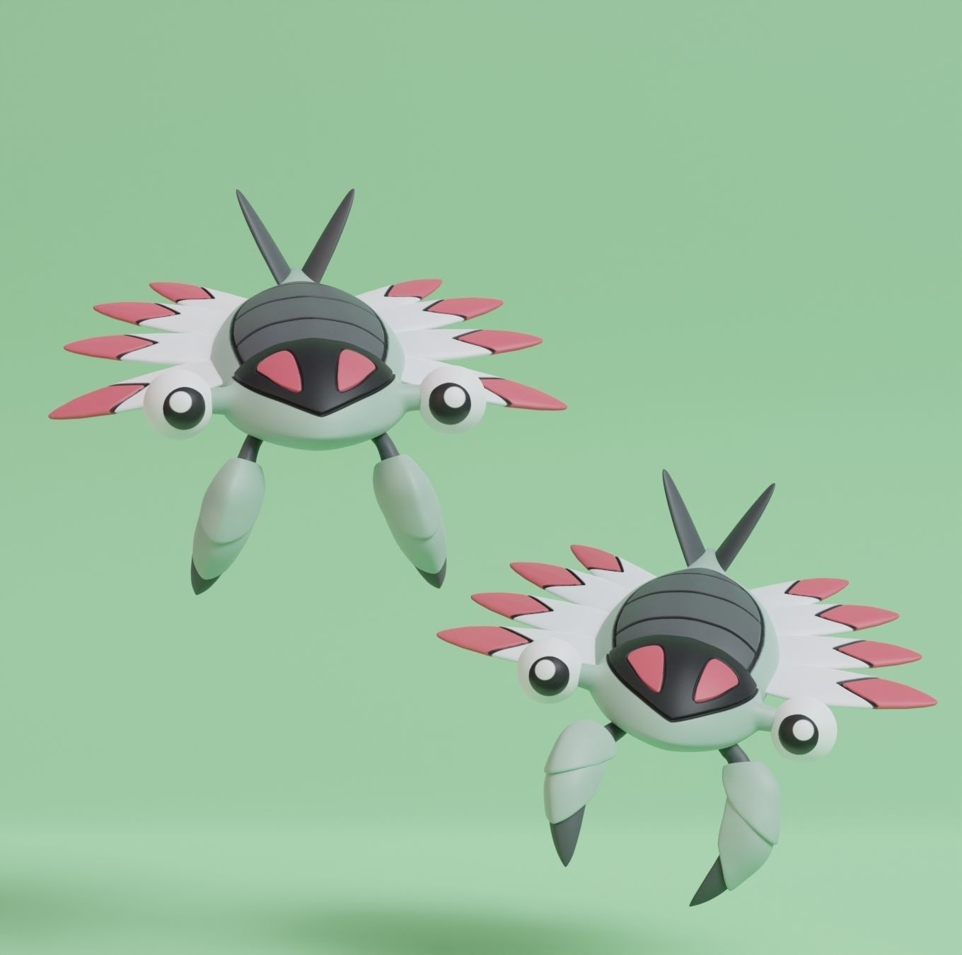Pokemon - Anorith with 2 poses 3D model 3D printable | CGTrader