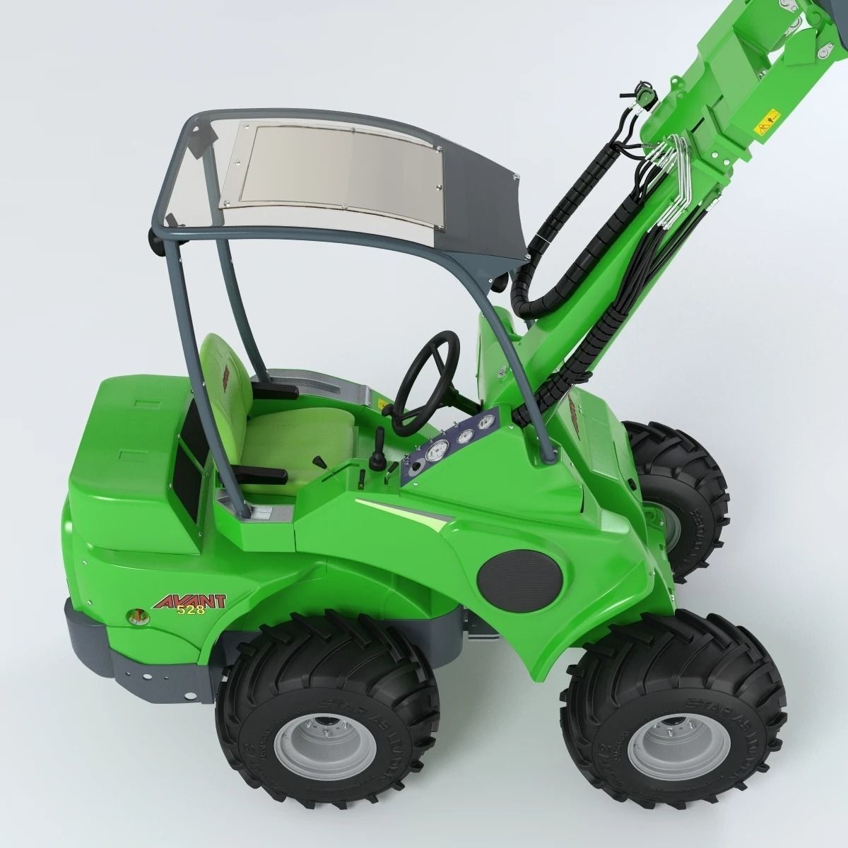 Skid Steer Loader Avant 528 Ts Truck 3D model | CGTrader