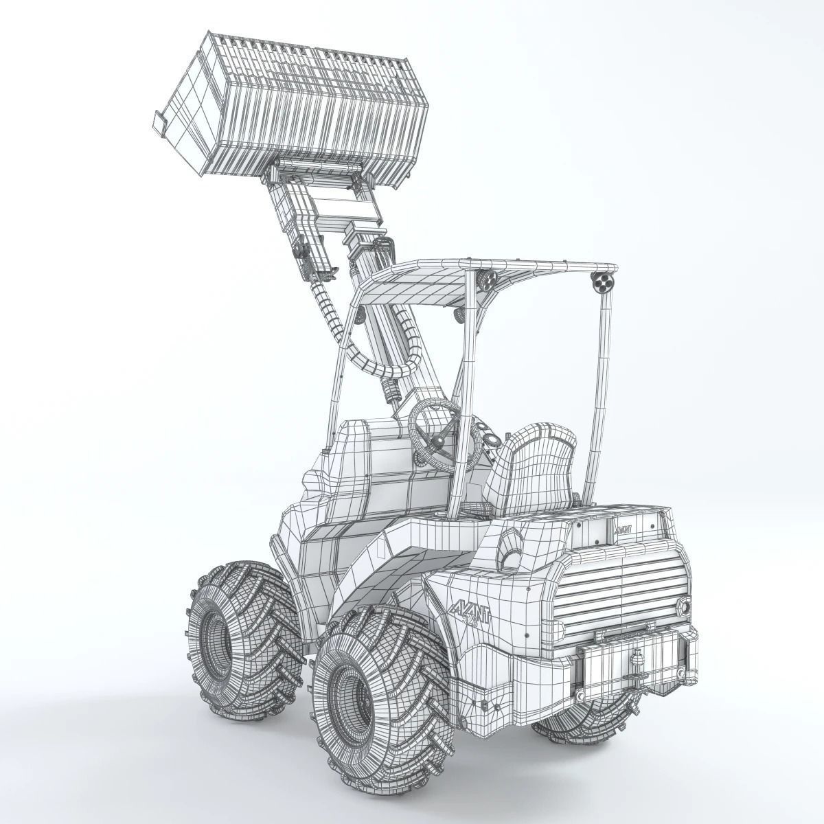 Skid Steer Loader Avant 528 Ts Truck 3D model | CGTrader