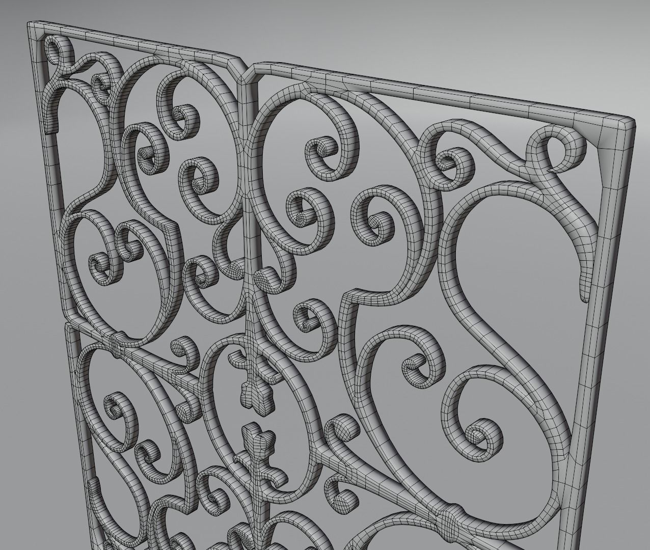 patterned grid 3D model | CGTrader