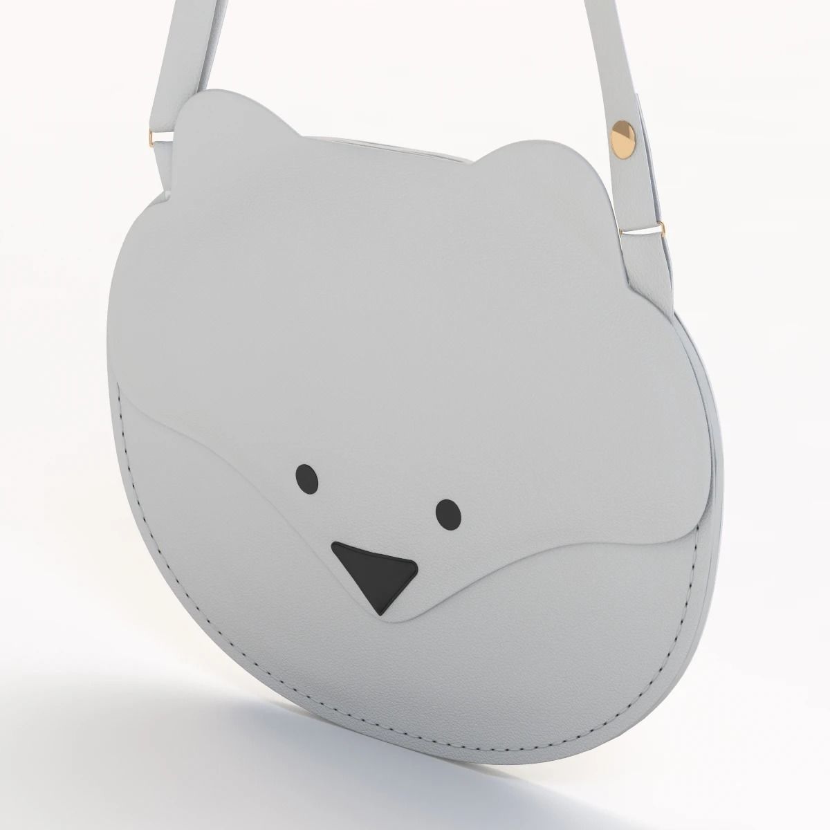 Polar Bear Crossbody Bag By Donsje Amsterdam 3D model | CGTrader