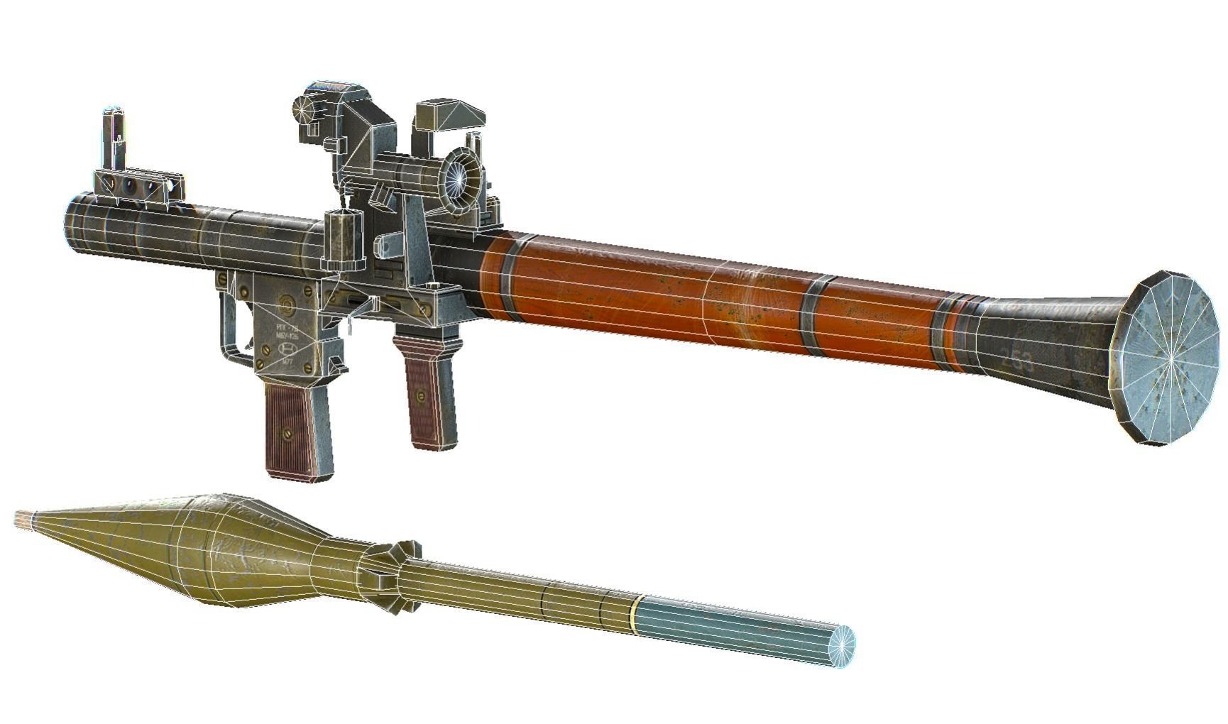 3D model USSR Rocket Propelled Launcher Grenade - RPG VR / AR / low-poly | CGTrader
