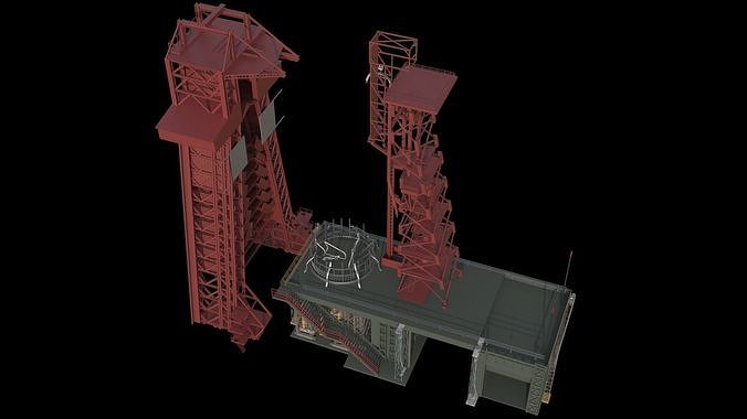High quality 3D model Atlas Launch Complex 14 3D model | CGTrader