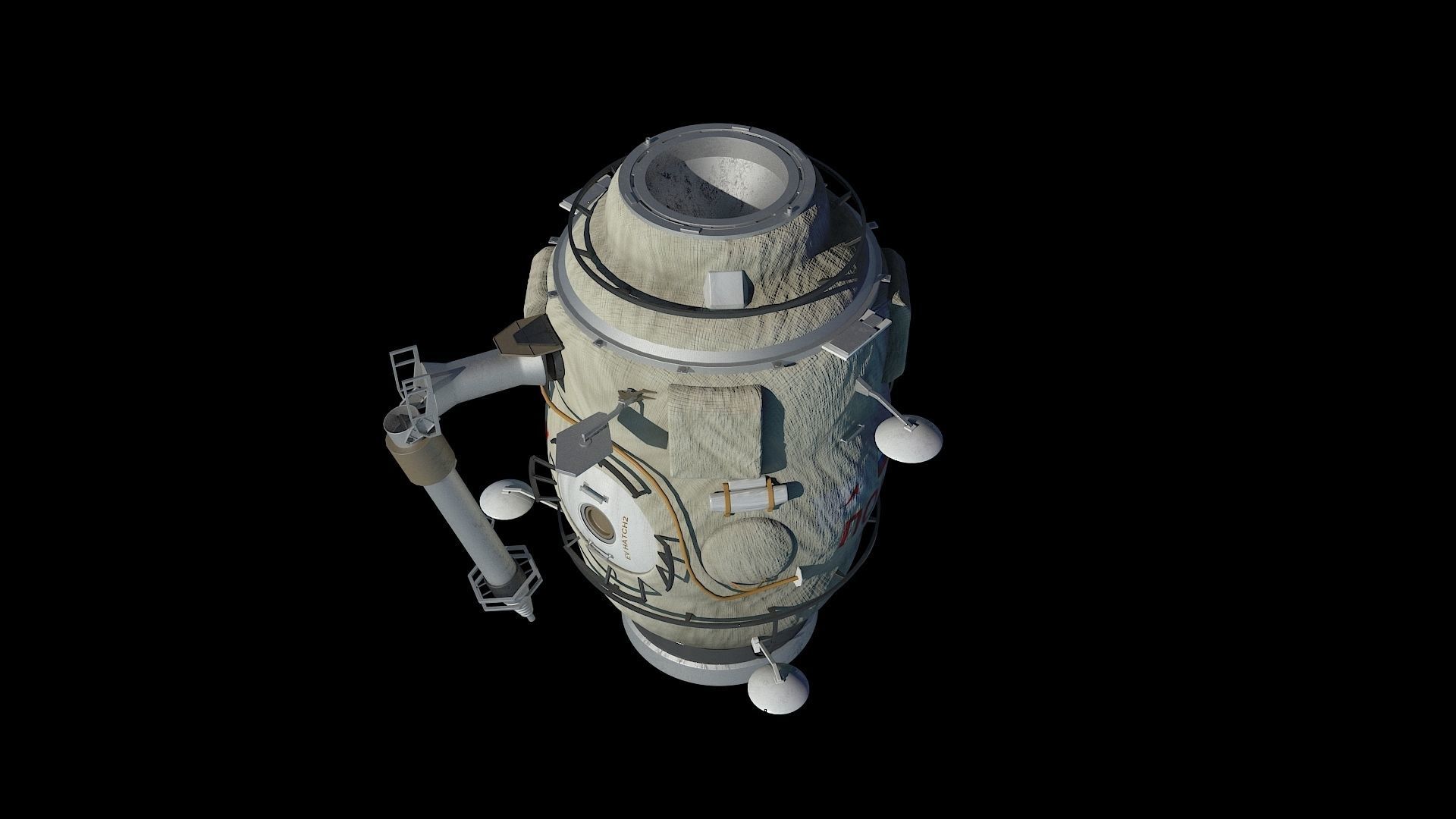 High quality 3D model Poisk ISS module 3D model | CGTrader