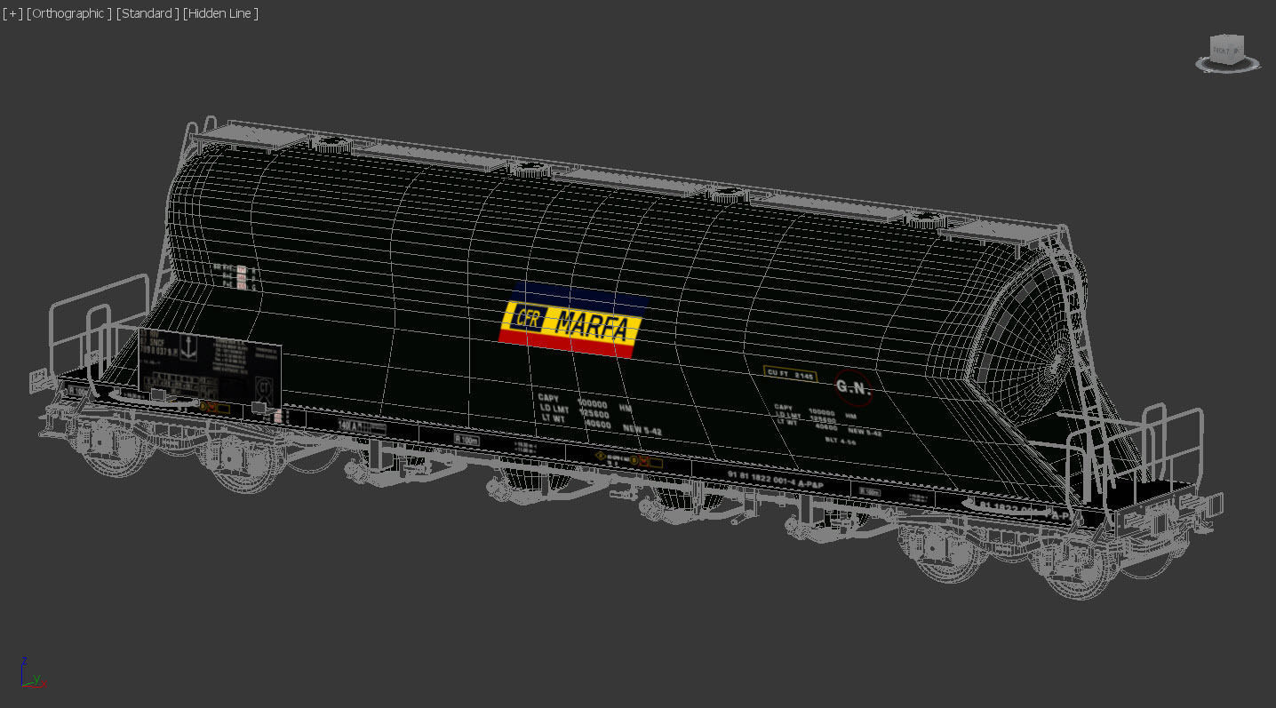 hopper wagon 3D model | CGTrader