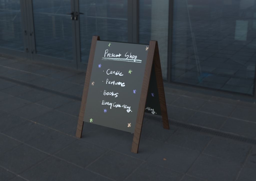 cute sign entrance 3D model 3D printable | CGTrader