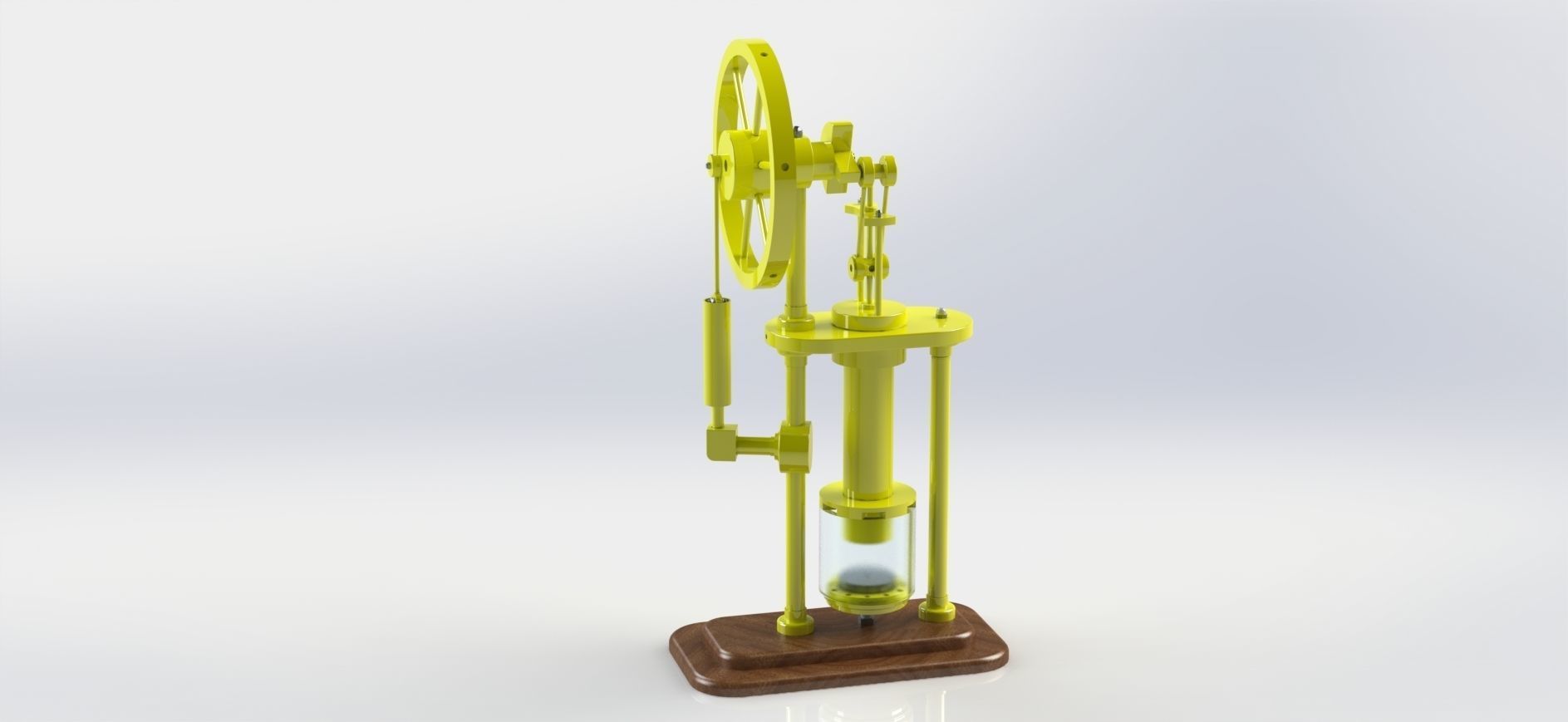 solidworks stirling hot air engine 3D model | CGTrader