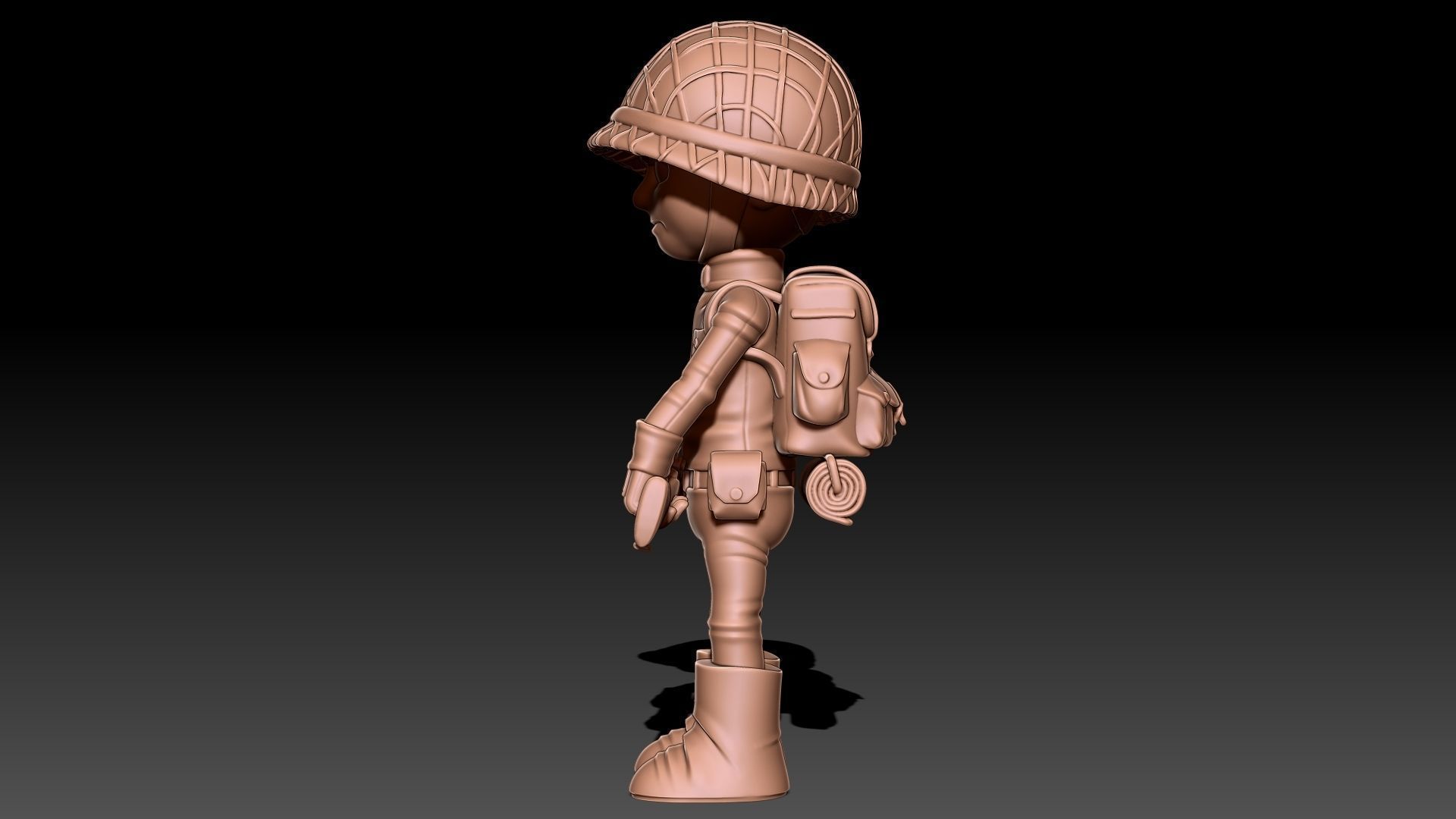 American soldier ww2 3D model 3D printable | CGTrader