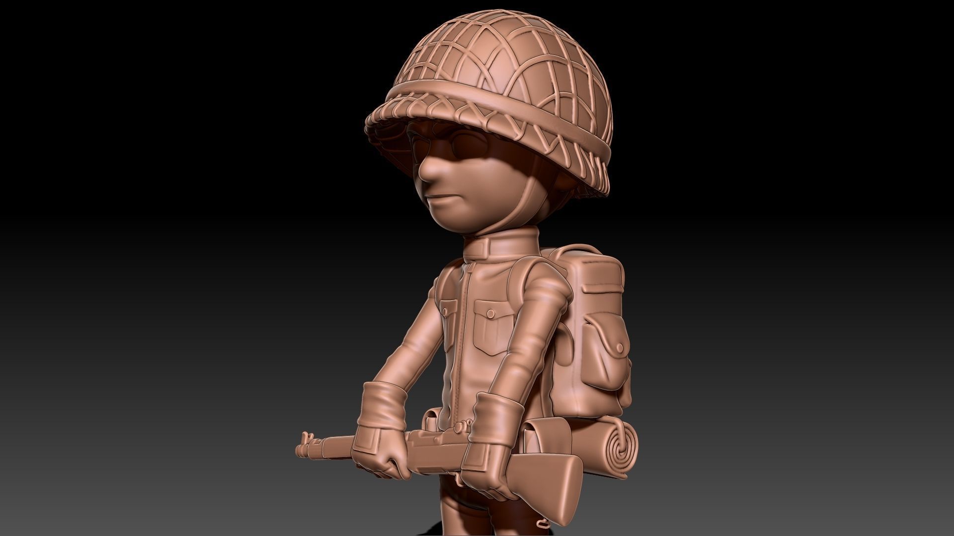 American soldier ww2 3D model 3D printable | CGTrader