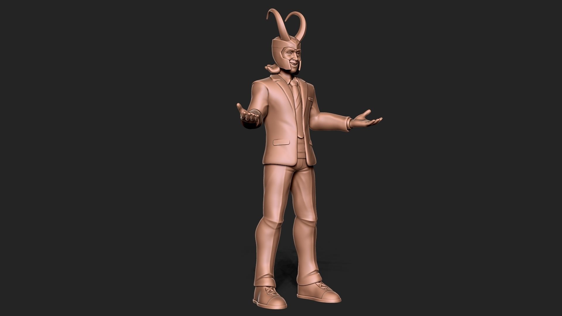 LOKI AVENGERS MCU TOM HIDDLESTON STATUE 3D model 3D printable | CGTrader
