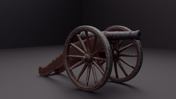 realistic cannon 3D model | CGTrader