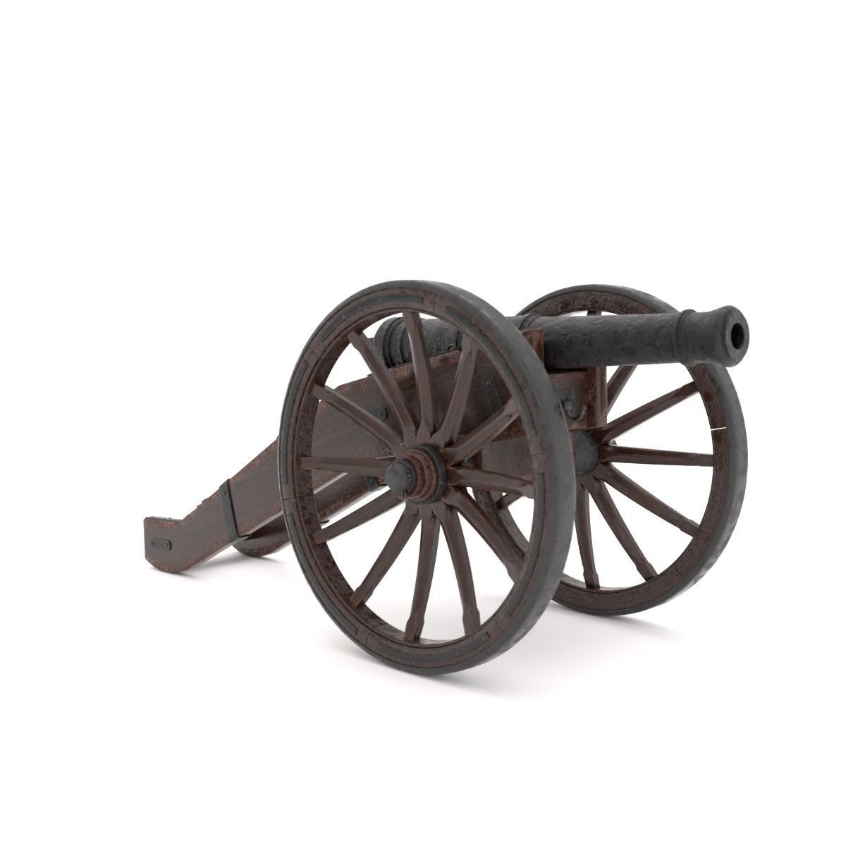 realistic cannon 3D model | CGTrader