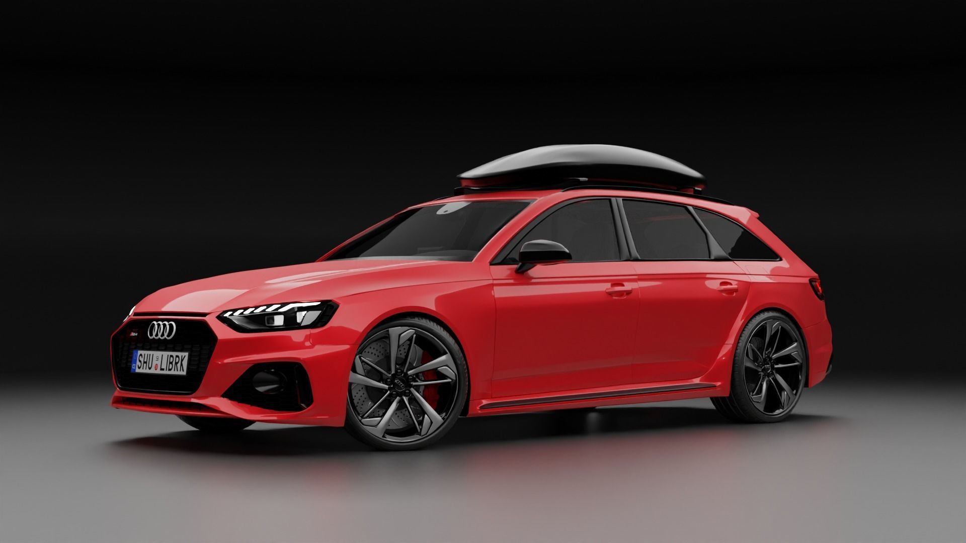 3D model Low Poly Car photo studio with 360 lightning VR / AR / low ...