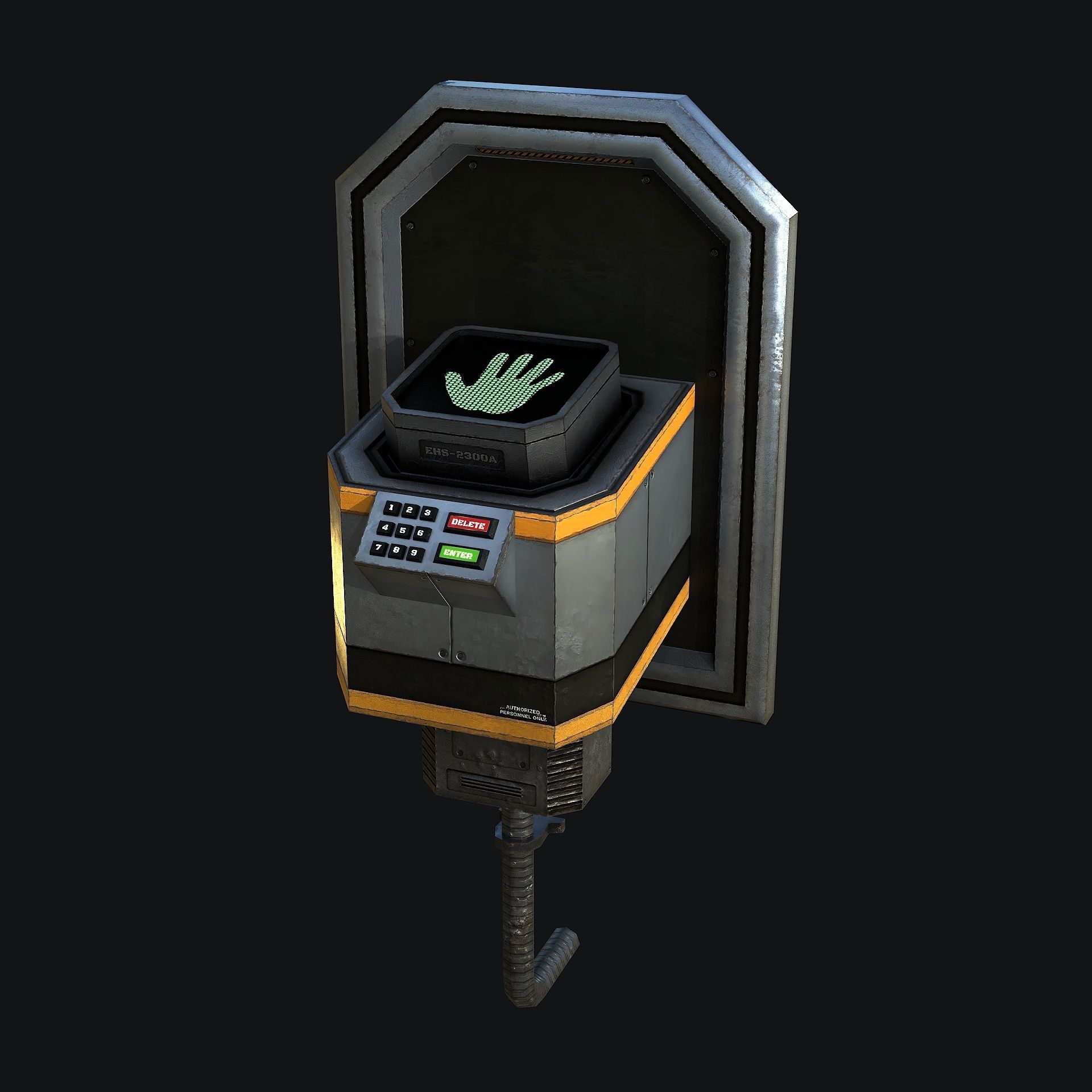 3D model Sci-Fi Hand Lock VR / AR / low-poly | CGTrader