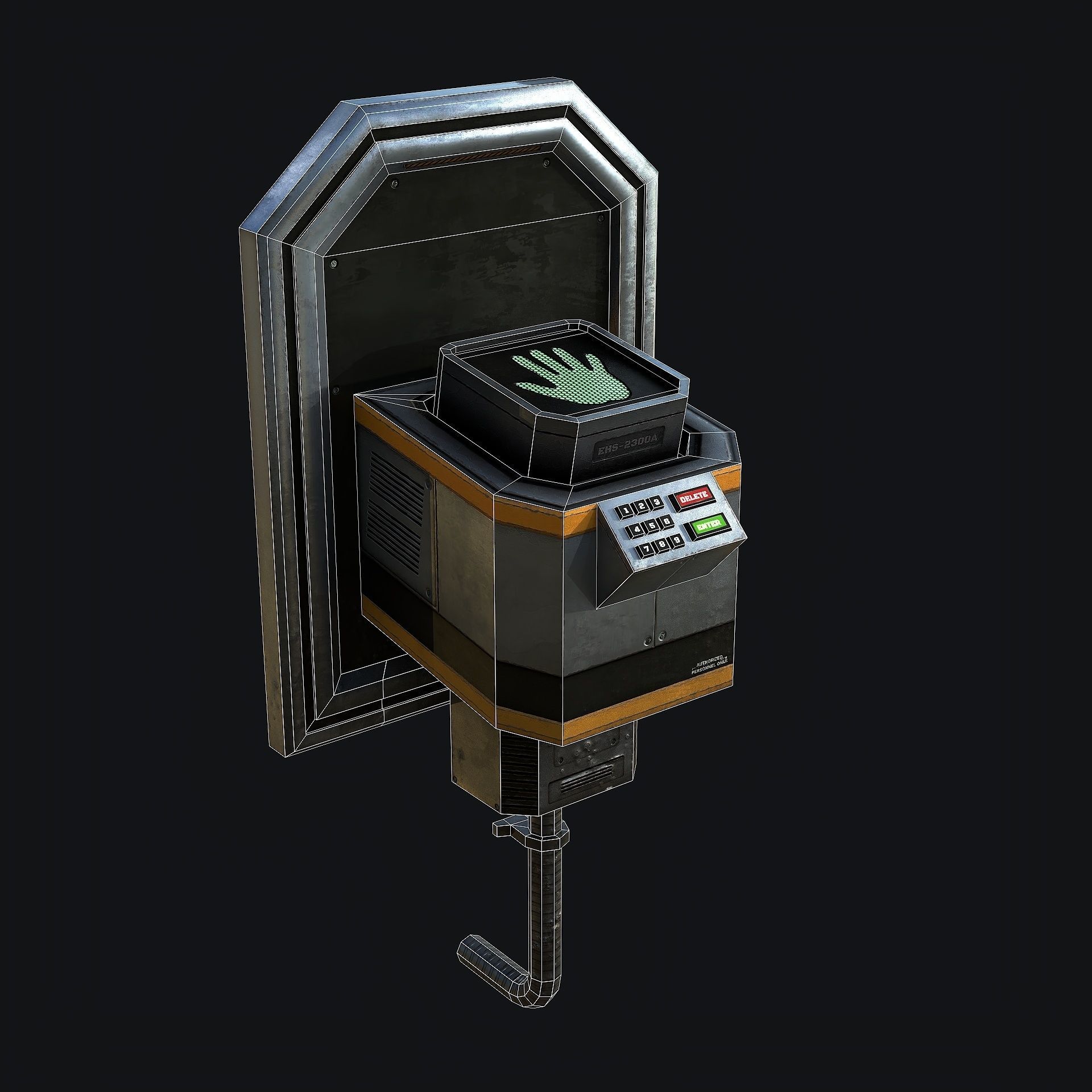 3D model Sci-Fi Hand Lock VR / AR / low-poly | CGTrader