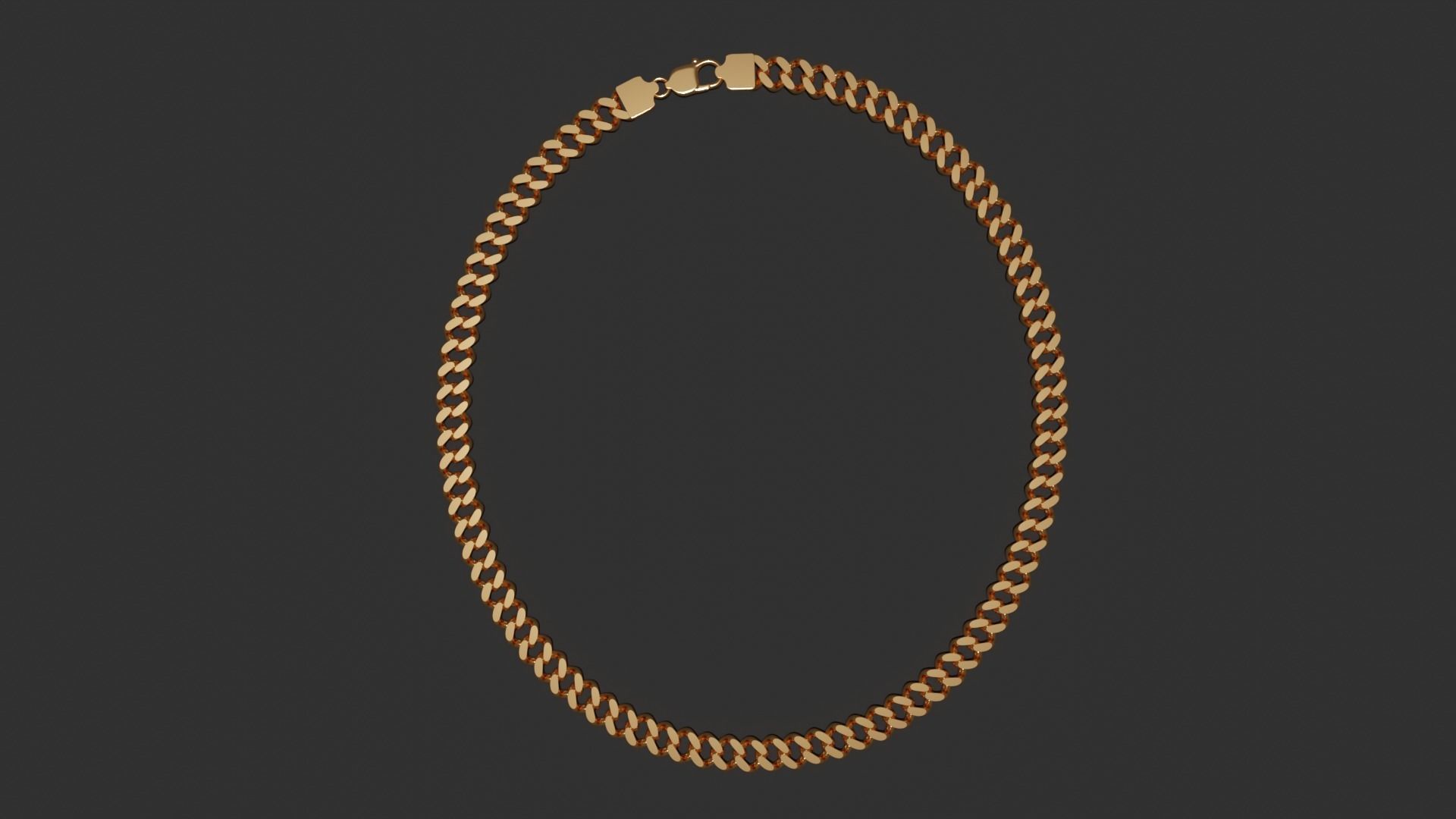 Cuban gold chain 3d model 3D model | CGTrader