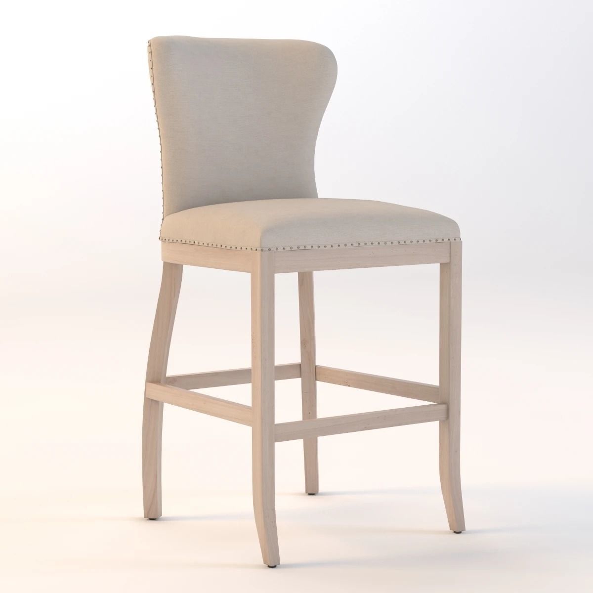 Welles Barstool 3D model | CGTrader