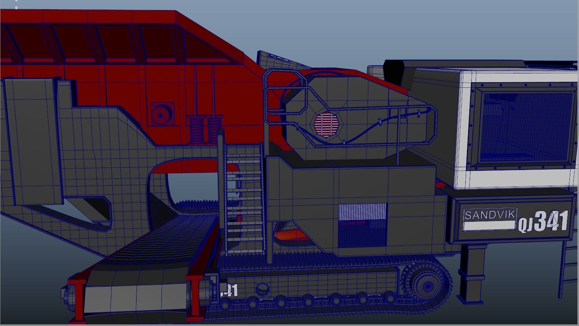 Stone Crusher SandVik 3D model animated | CGTrader