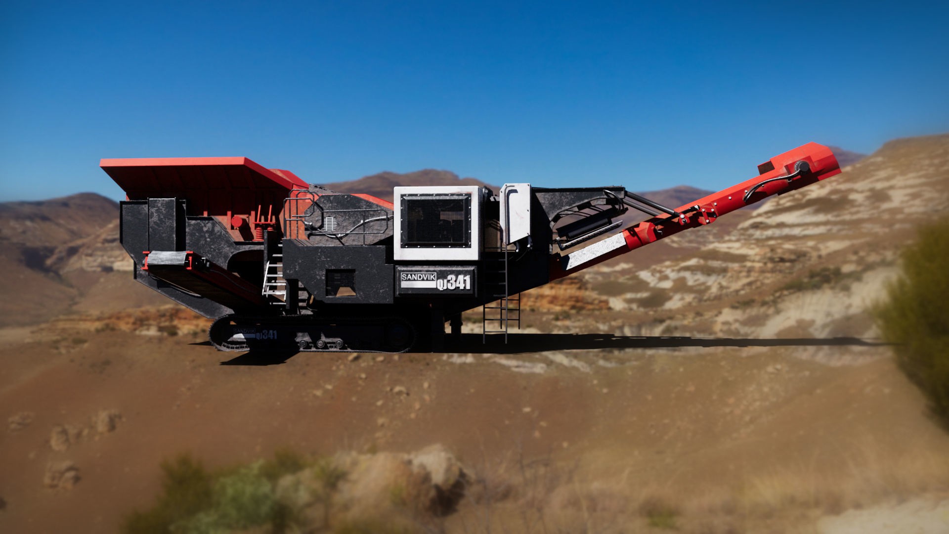 Stone Crusher SandVik 3D model animated | CGTrader