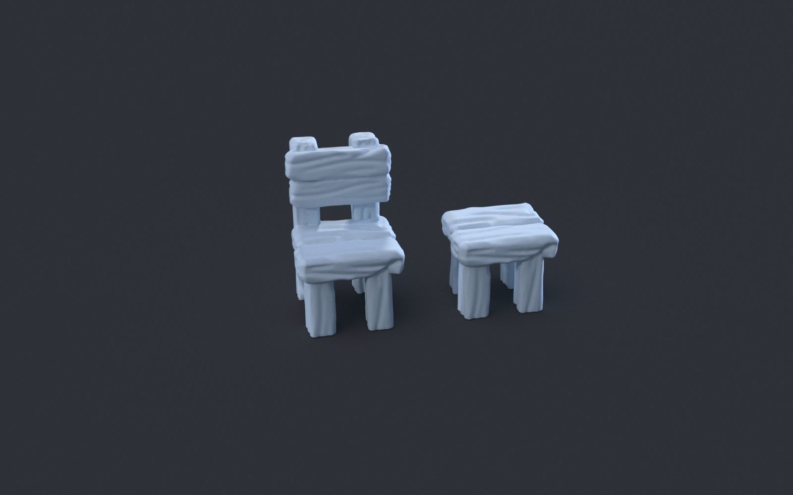 Tavern Furniture DnD Set 3D model 3D printable | CGTrader