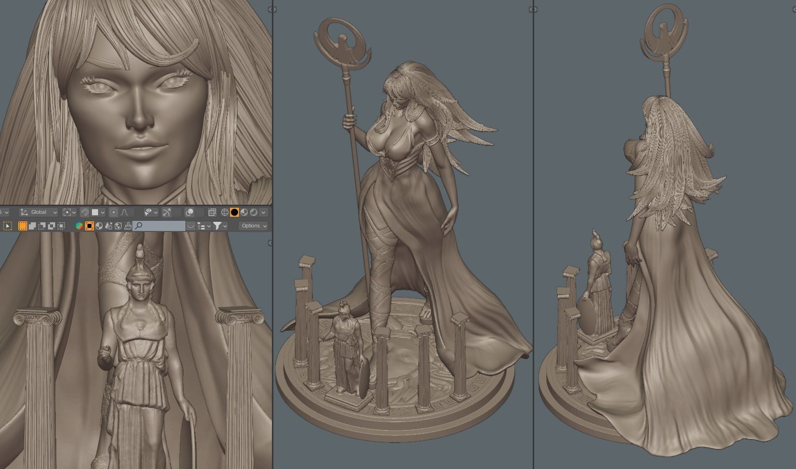 Saint Seiya Athena 1to10 STL file 3D print model 3D print model 3D ...