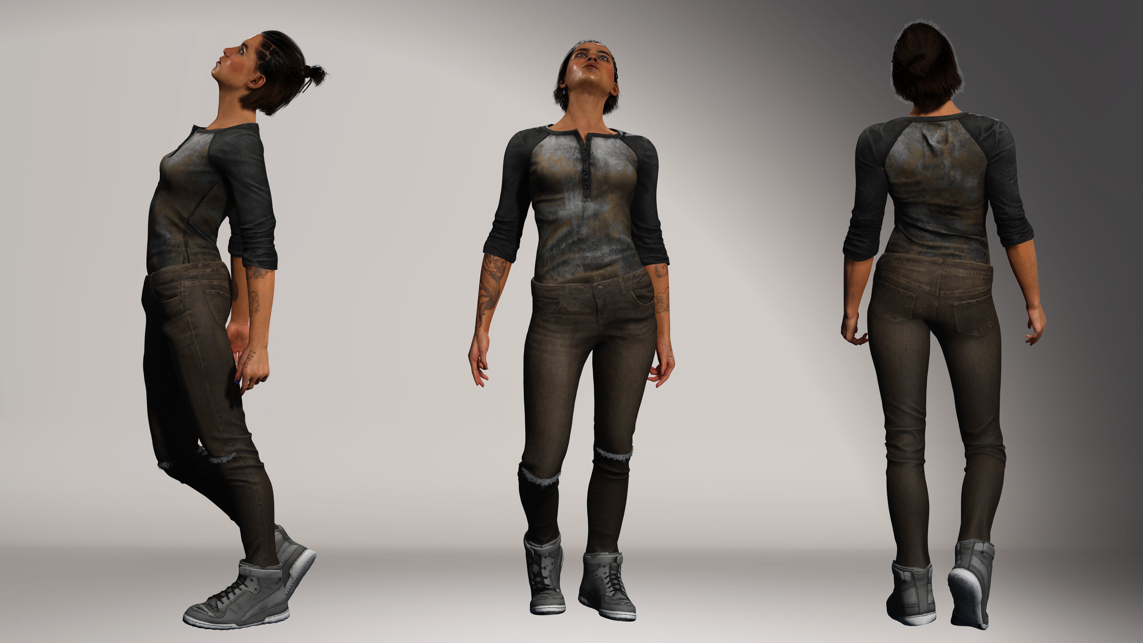 3D model Survival Girl Apocalypses VR / AR / low-poly | CGTrader