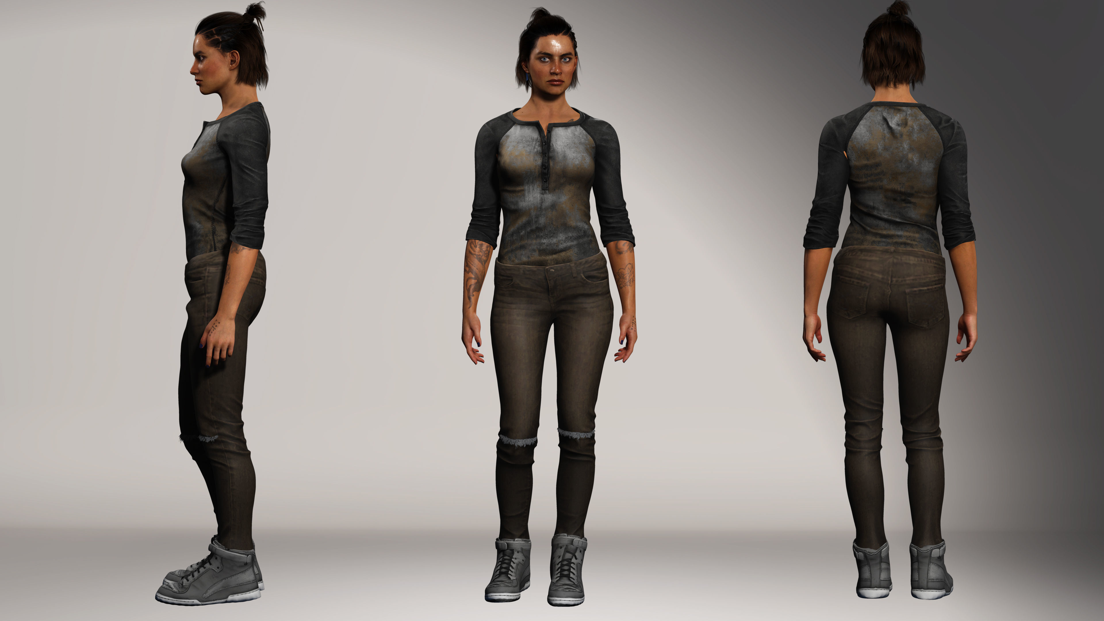 3D model Survival Girl Apocalypses VR / AR / low-poly | CGTrader