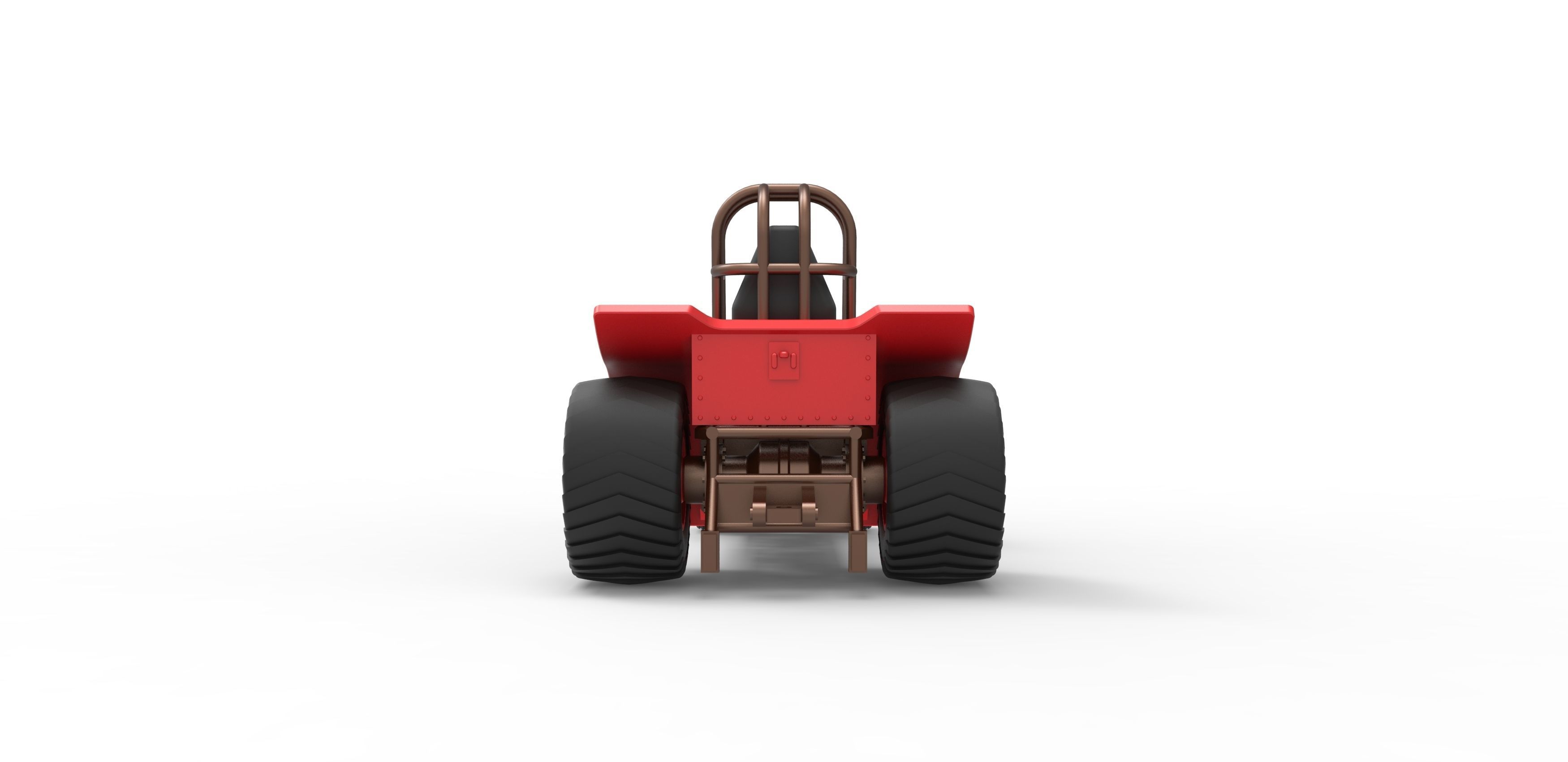 Diecast Mini Rod pulling tractor 7 Scale 1 to 25 3D model 3D printable ...