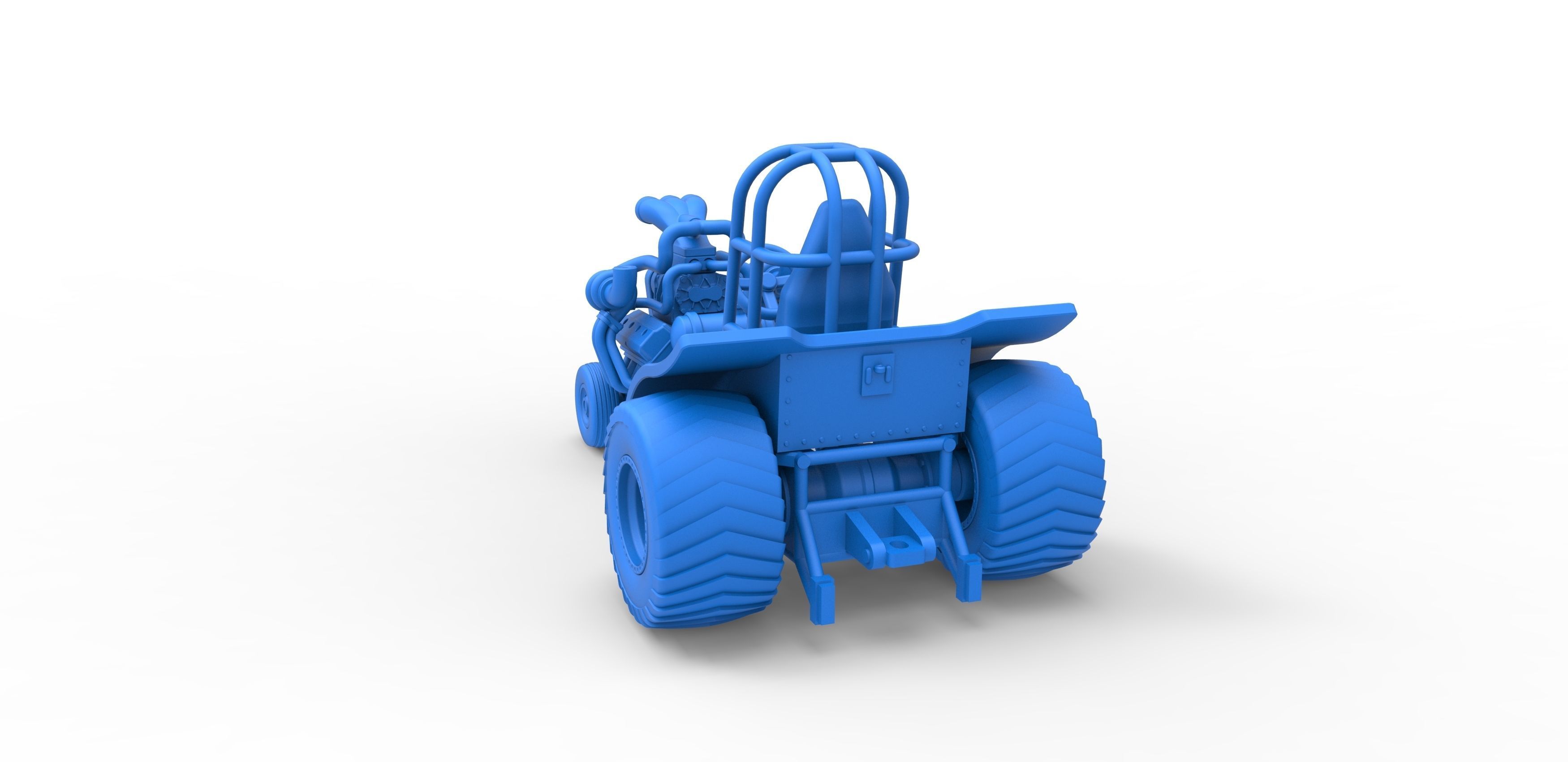 Diecast Mini Rod pulling tractor 7 Scale 1 to 25 3D model 3D printable ...