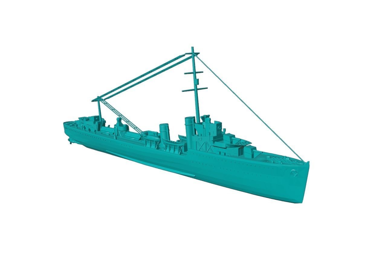 1-300 scale HMS Valhalla free 3D model | CGTrader