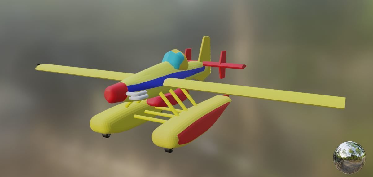 3D model HidroPlane Aircraft VR / AR / low-poly | CGTrader