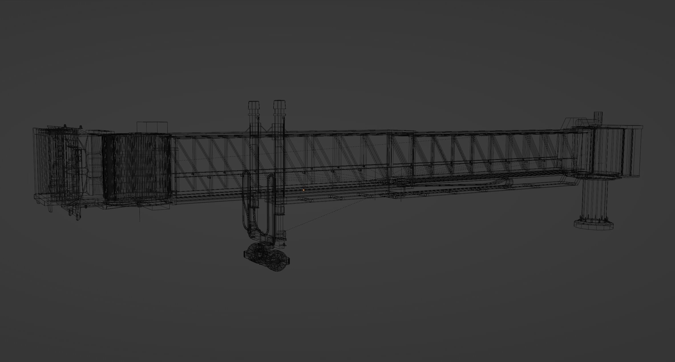 3D model Jetway for MSFS Xplane and flight simulator VR / AR / low-poly ...