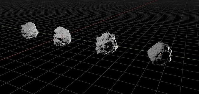 Asteroids meteorite free VR / AR / low-poly 3D model | CGTrader