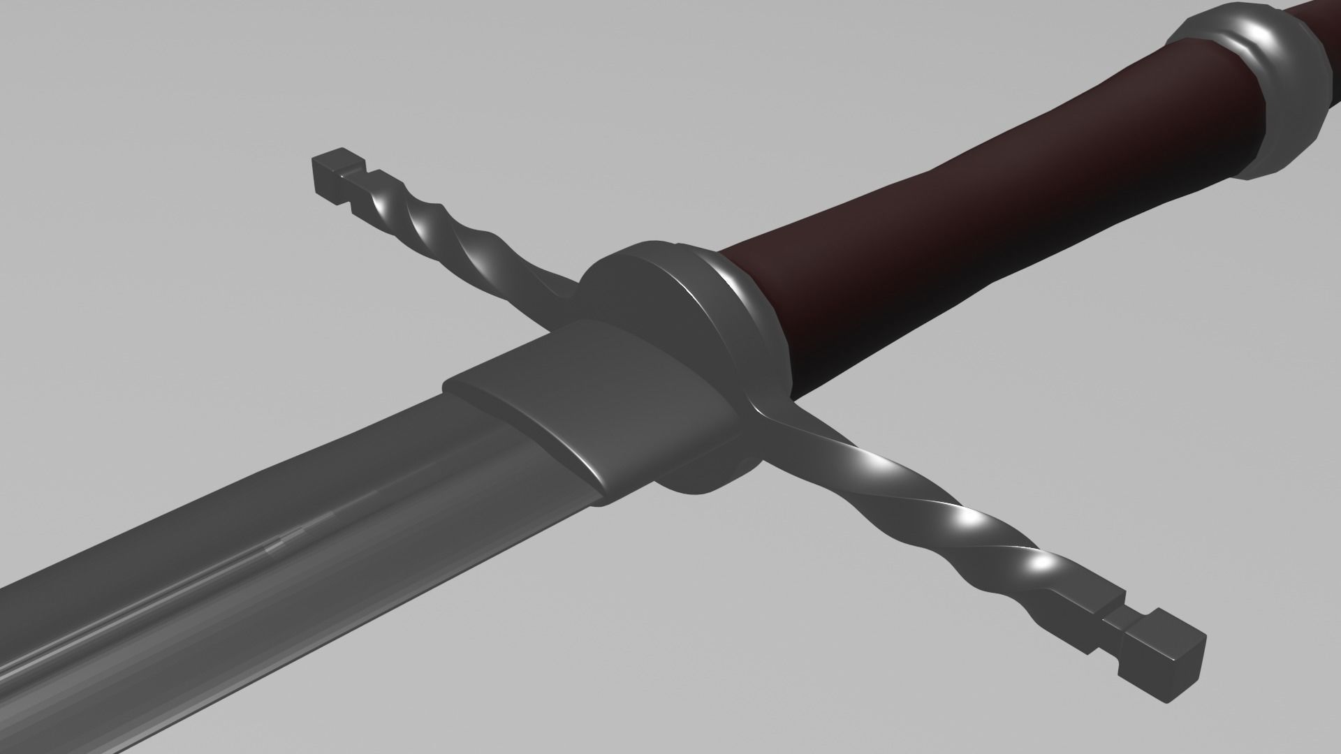 3D model One and half hand sword GameReady PBR VR / AR / low-poly ...