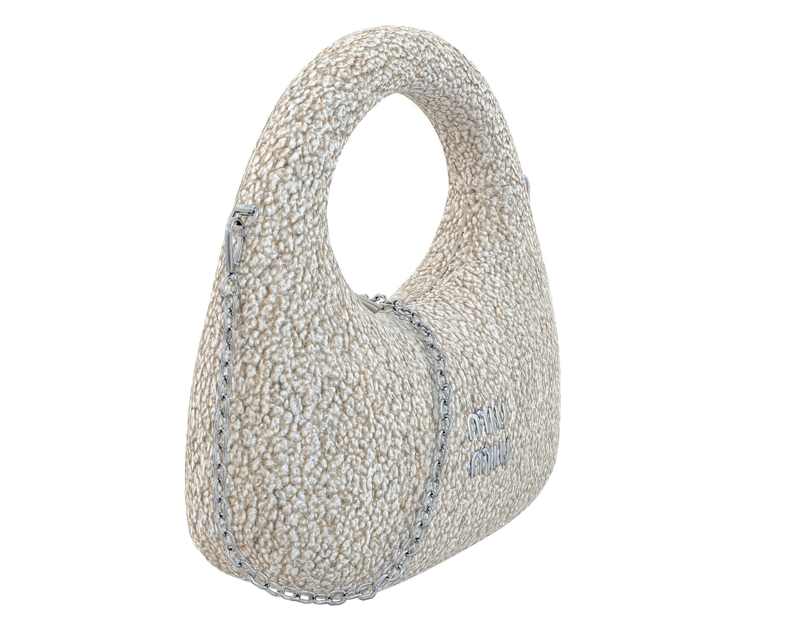 3D model Miu Miu Wander Shearling Mini Bag VR / AR / low-poly | CGTrader