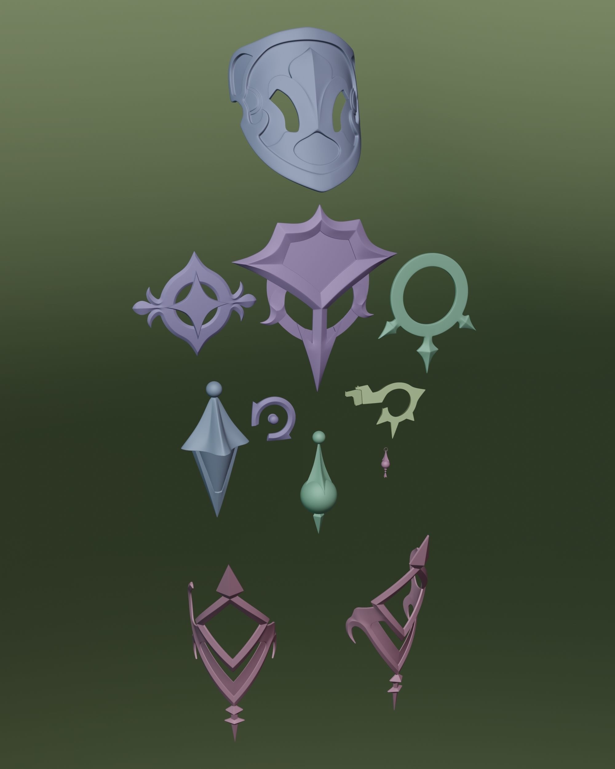 Genshin Impact Aether Cosplay Set 3D model 3D printable | CGTrader