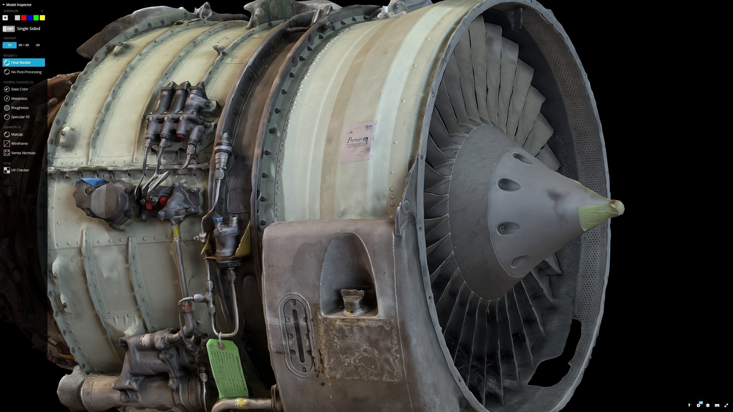Jet Turbine Engine Photogrammetry Scan 3D model | CGTrader