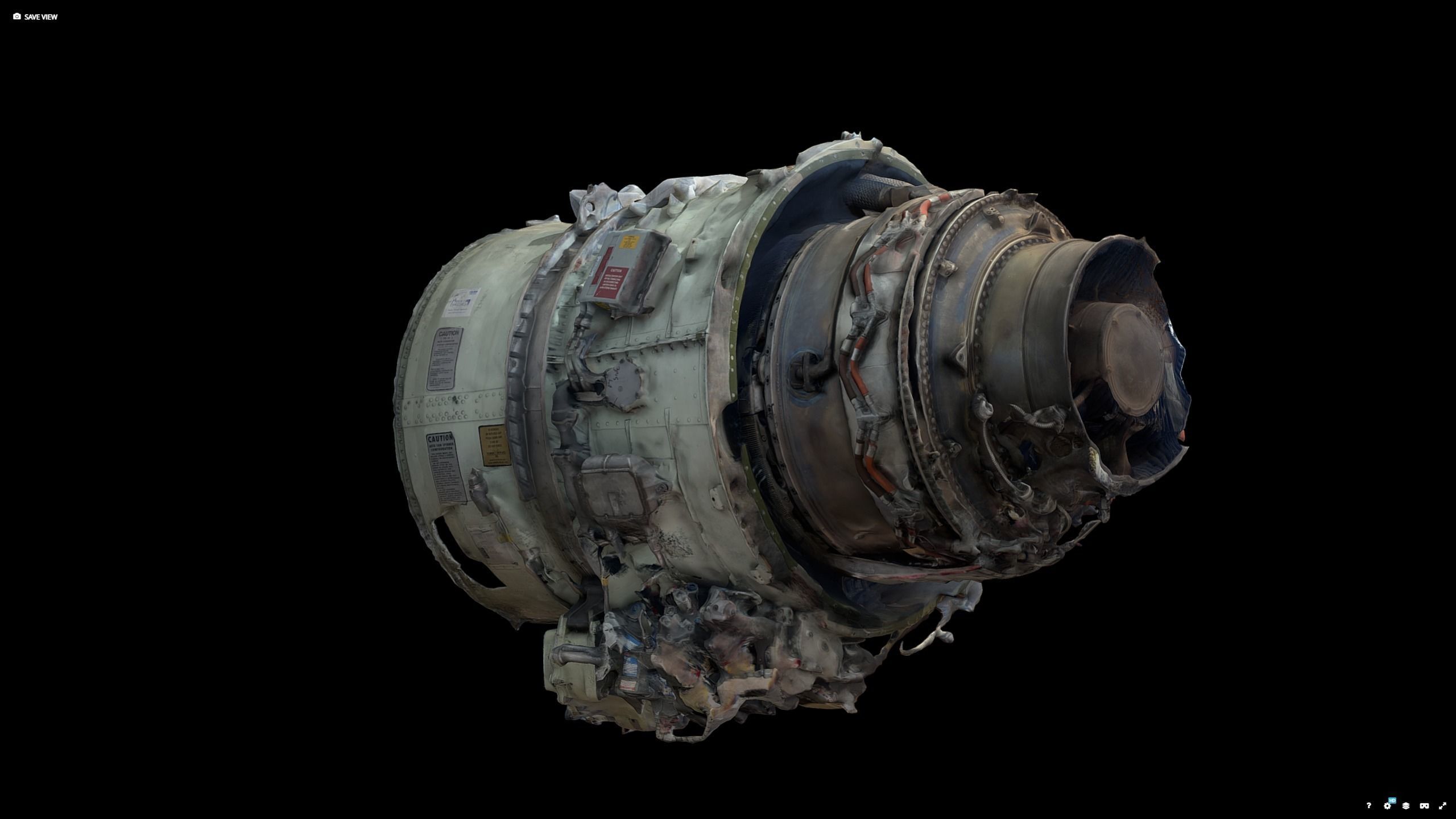 Jet Turbine Engine Photogrammetry Scan 3D model | CGTrader