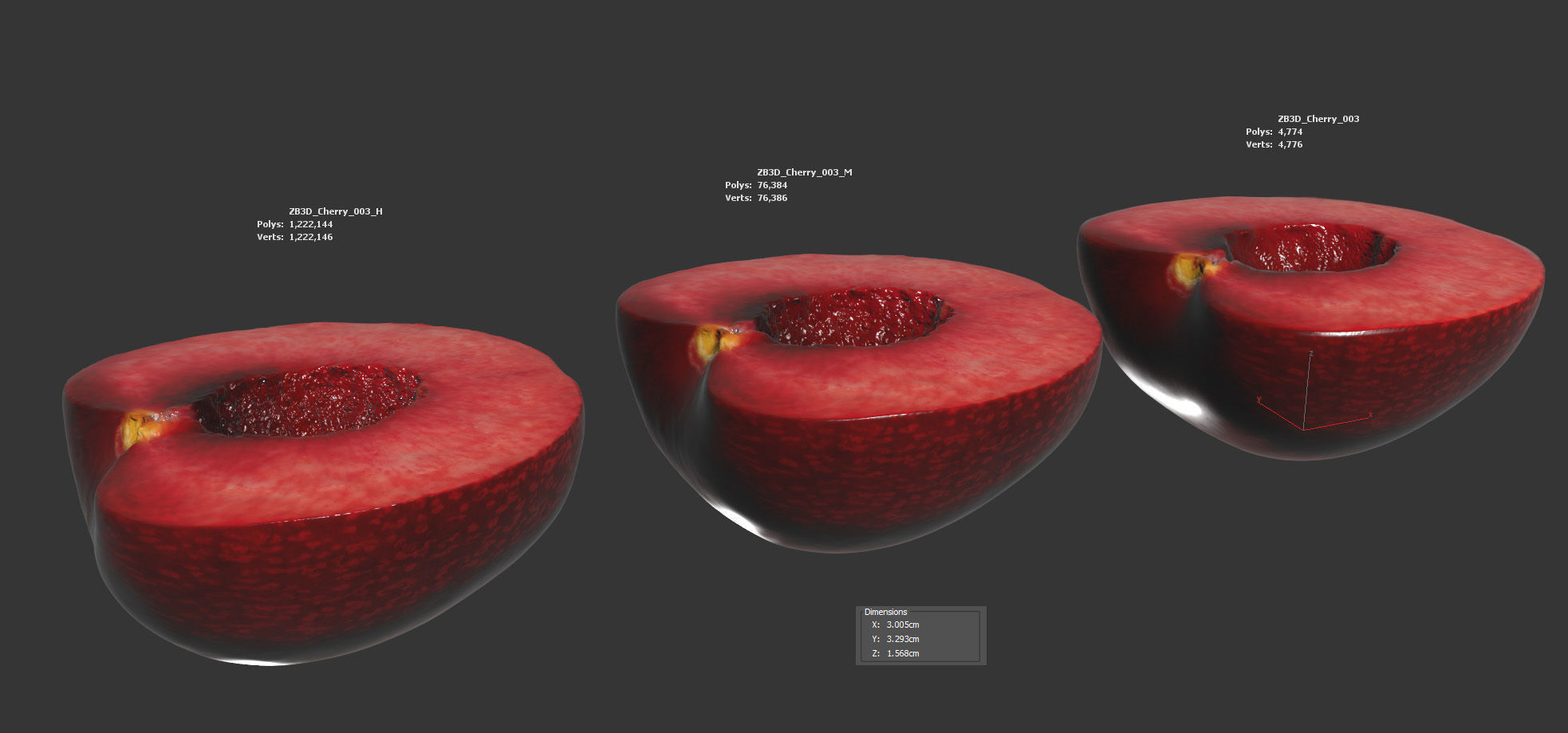 Cherry 003 3D model | CGTrader