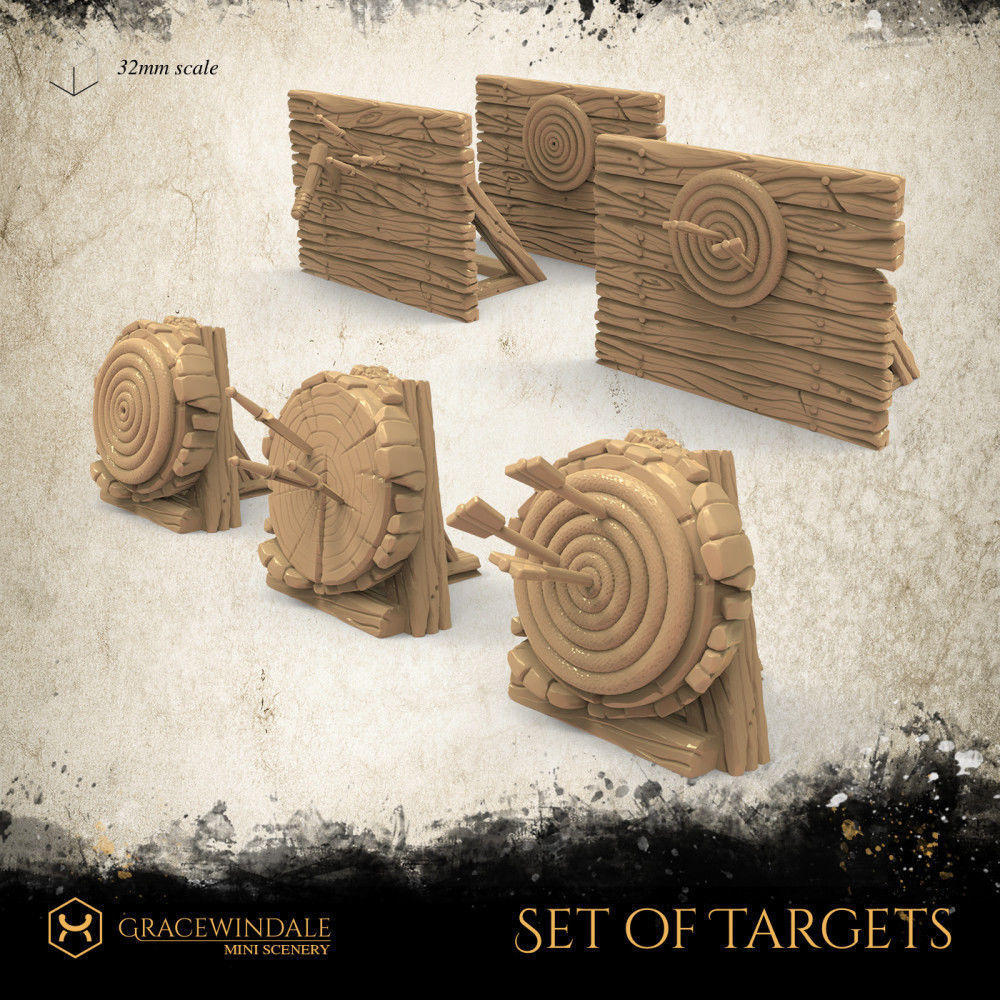 Set of Targets 3D model 3D printable | CGTrader