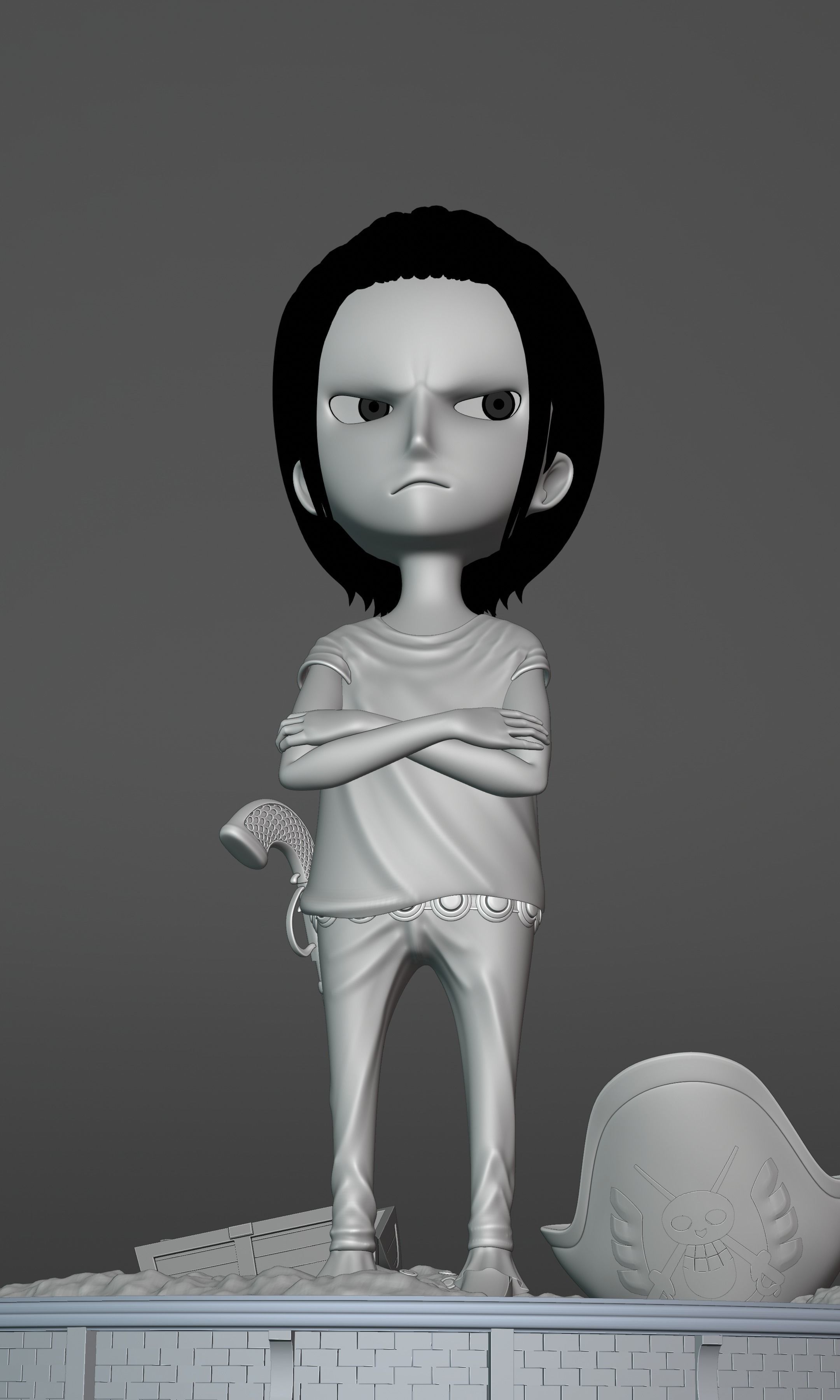 3D model CROCODILE KID VERSION ONE PIECE VR / AR / low-poly | CGTrader