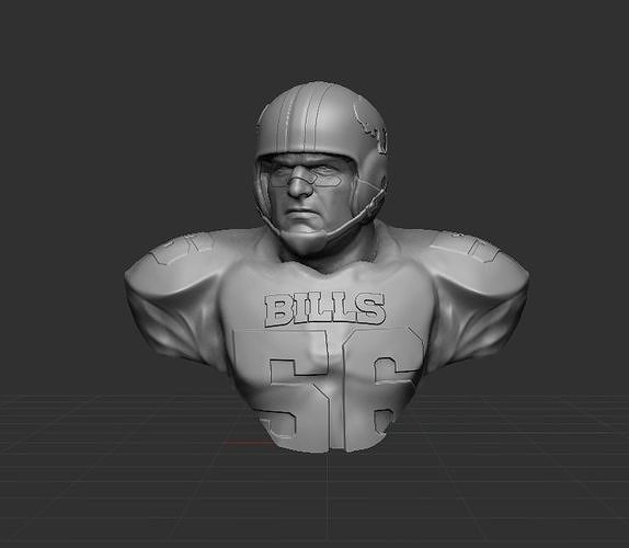 Vintage Buffalo Bills Throwback Bust 3D model 3D printable | CGTrader