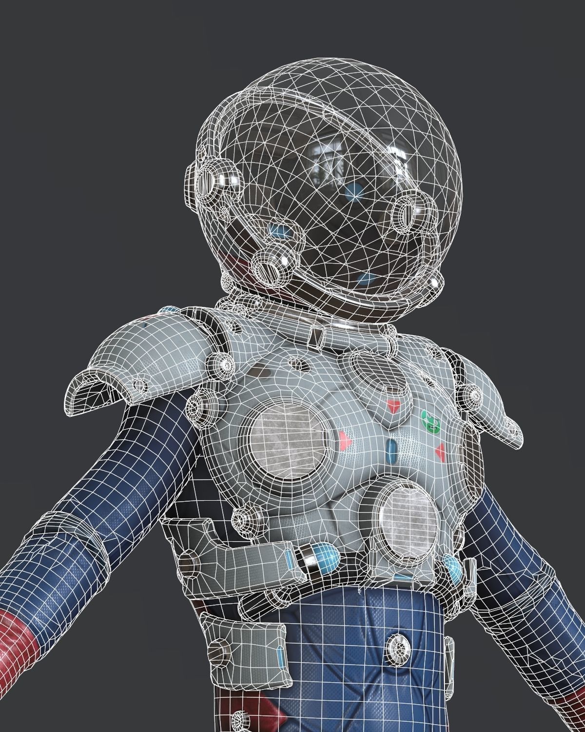 3D model Spacesuit Stylized VR / AR / low-poly | CGTrader