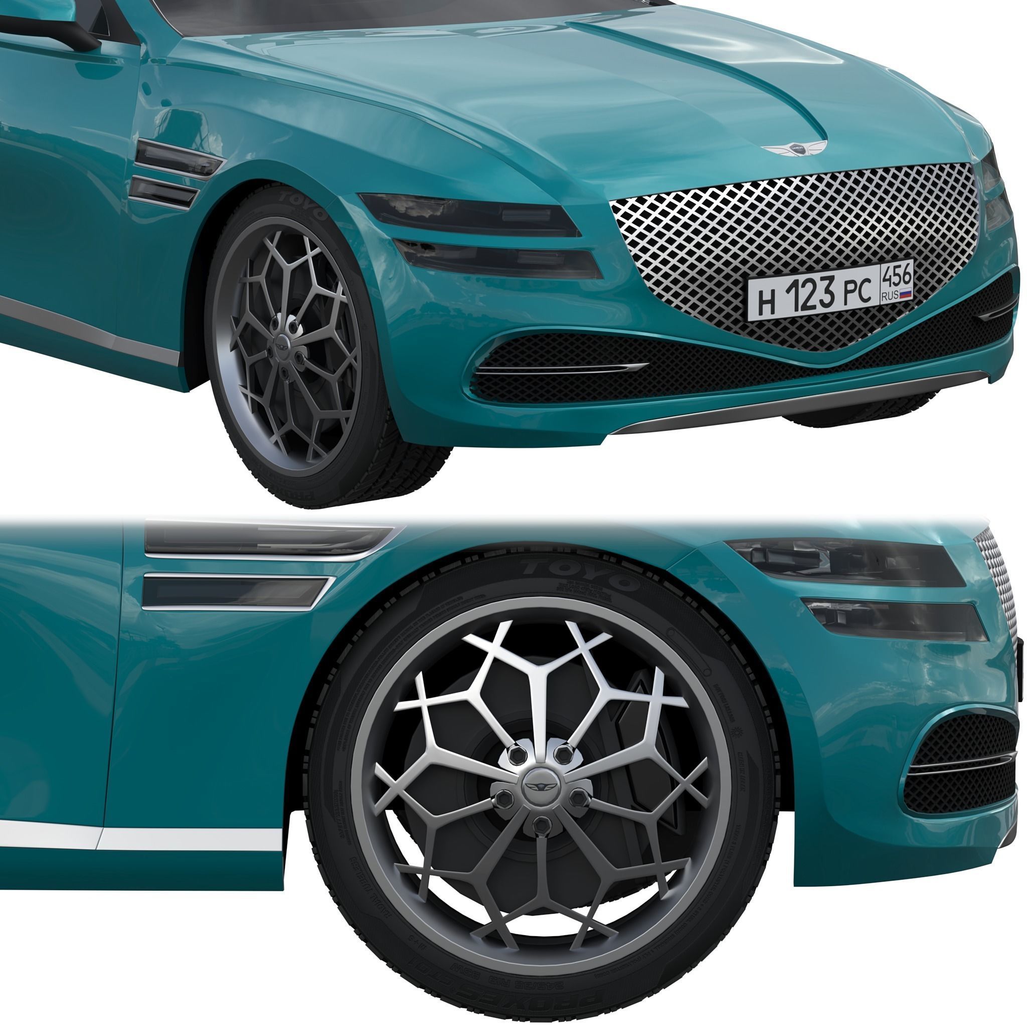 Genesis G80 3D model | CGTrader