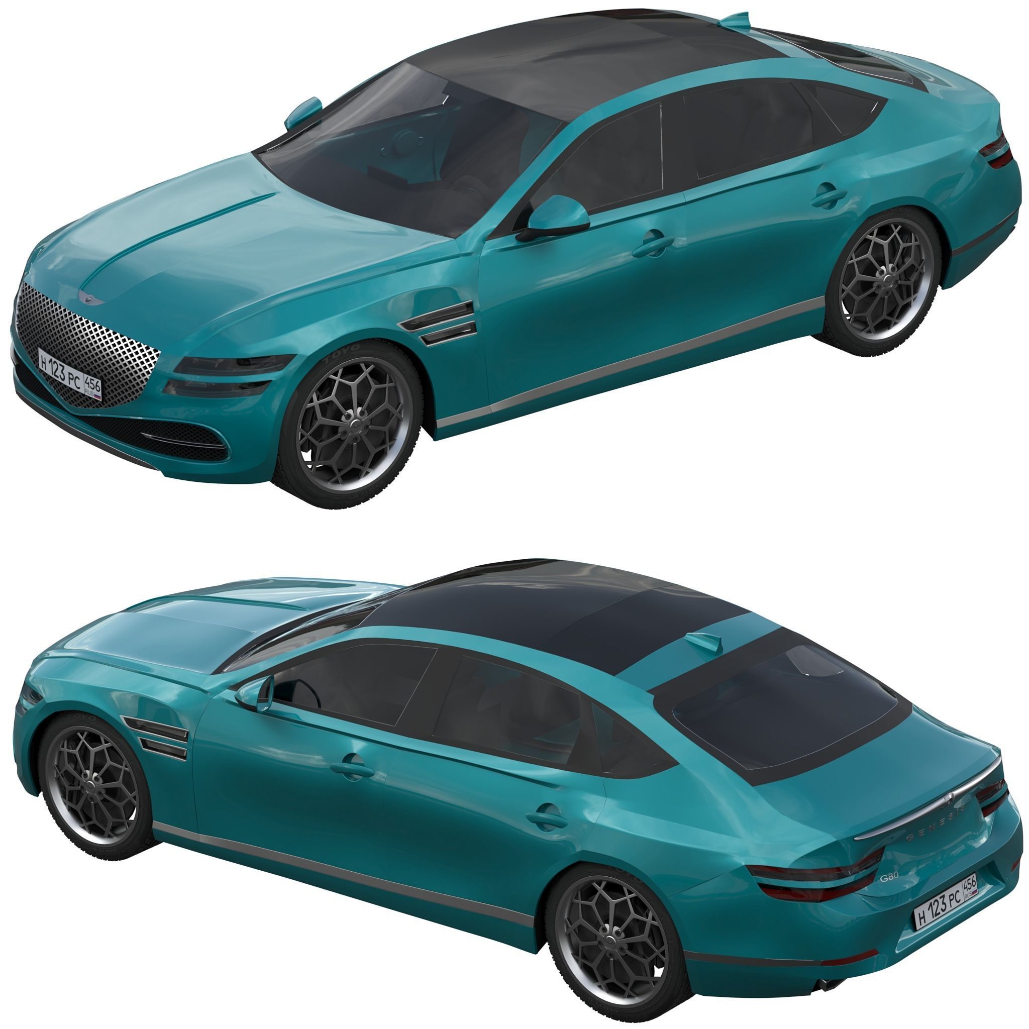 Genesis G80 3D model | CGTrader