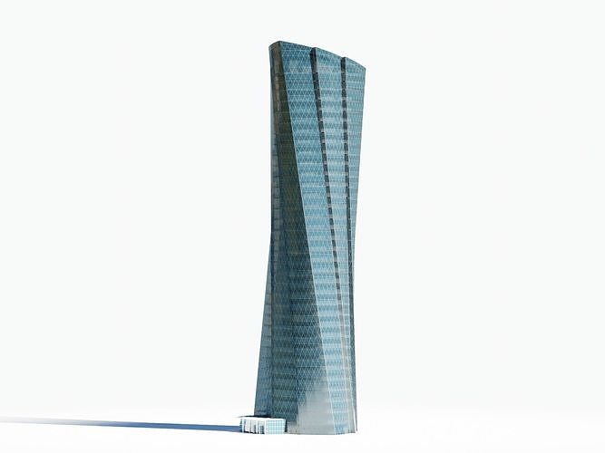 3D model Al bidda tower -Qatar doha VR / AR / low-poly | CGTrader