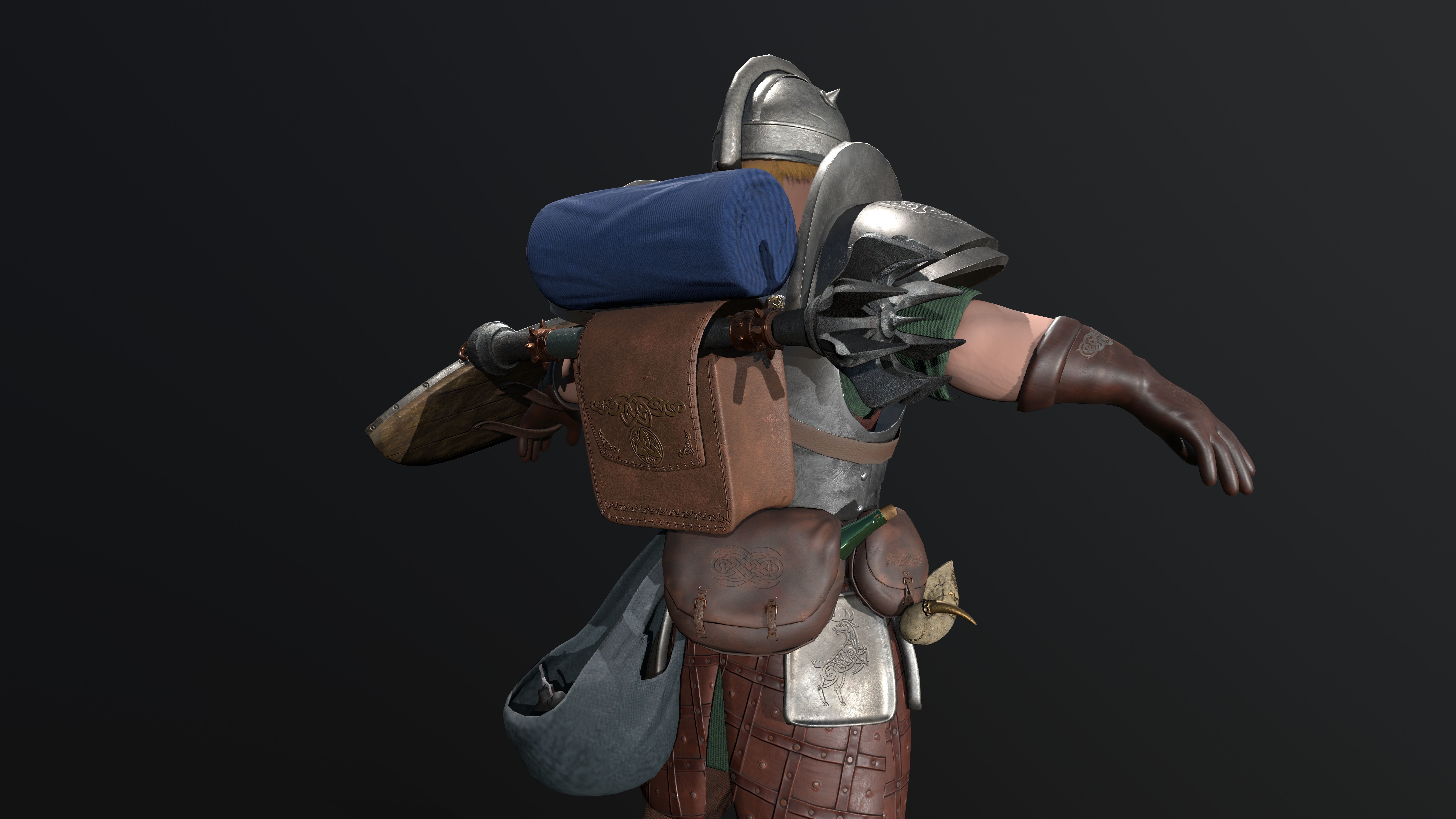 3D model Dwarf Grenadier VR / AR / low-poly | CGTrader