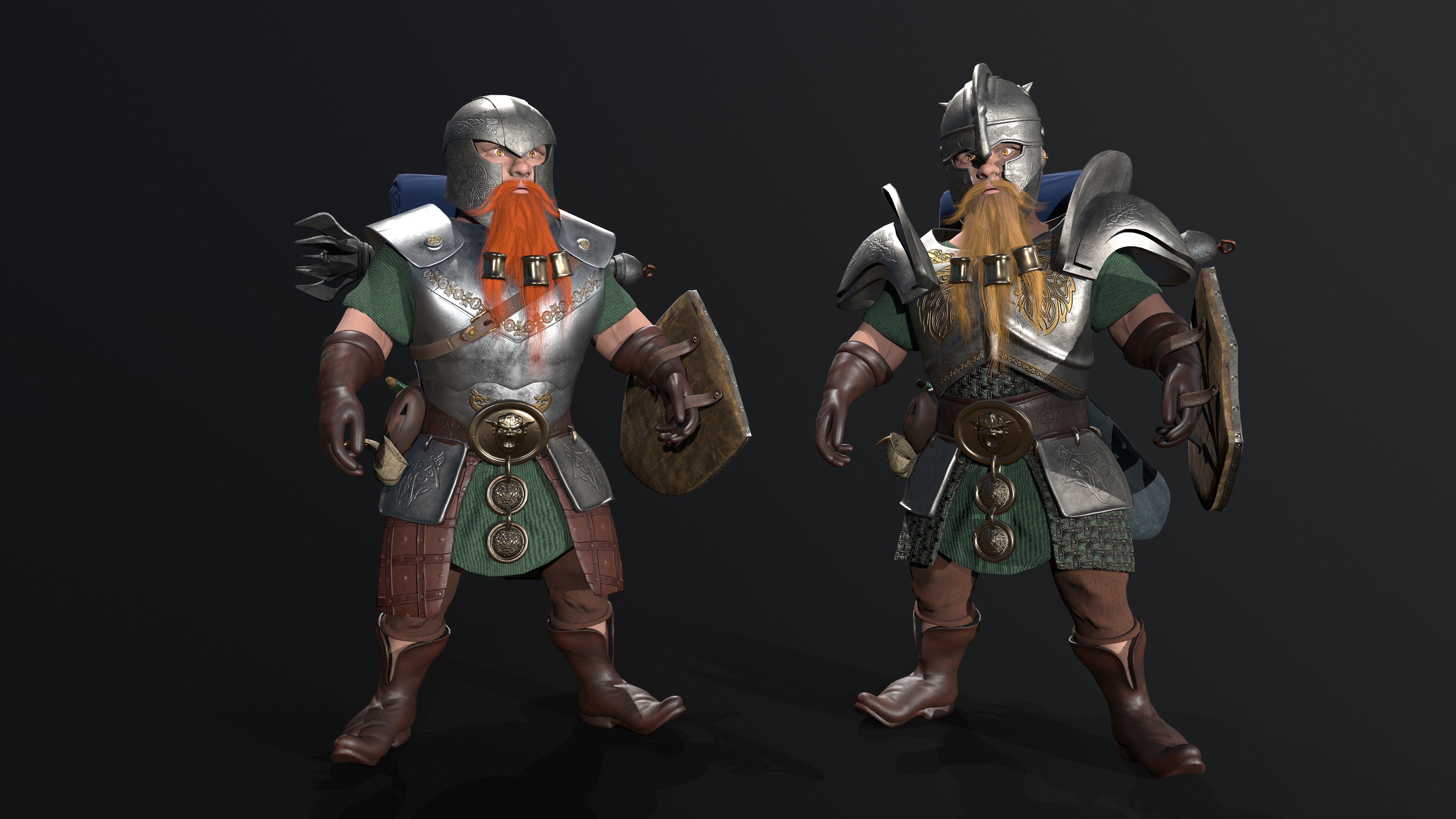 3D model Dwarf Grenadier VR / AR / low-poly | CGTrader