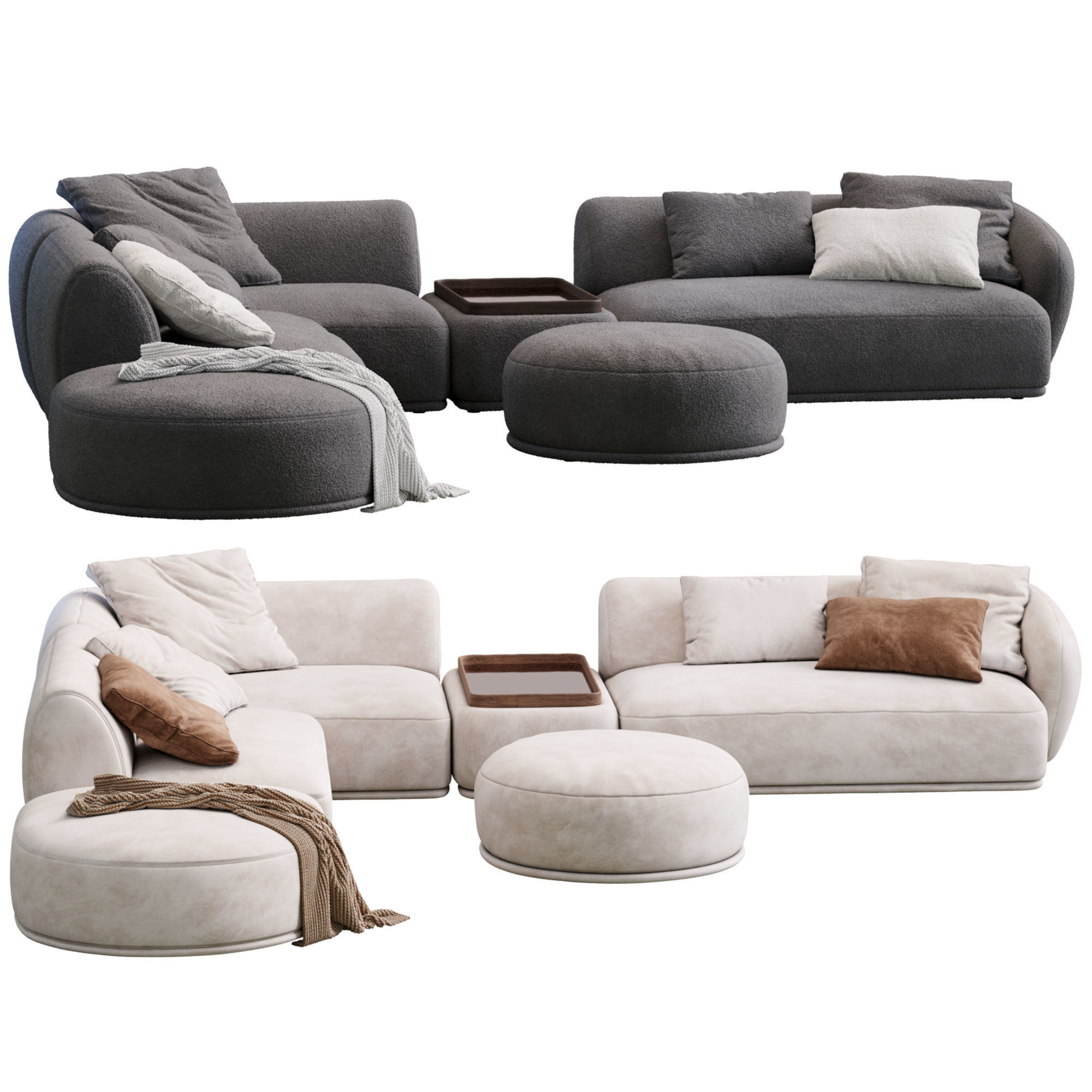 Sofa Rene By Meridiani 3D model | CGTrader