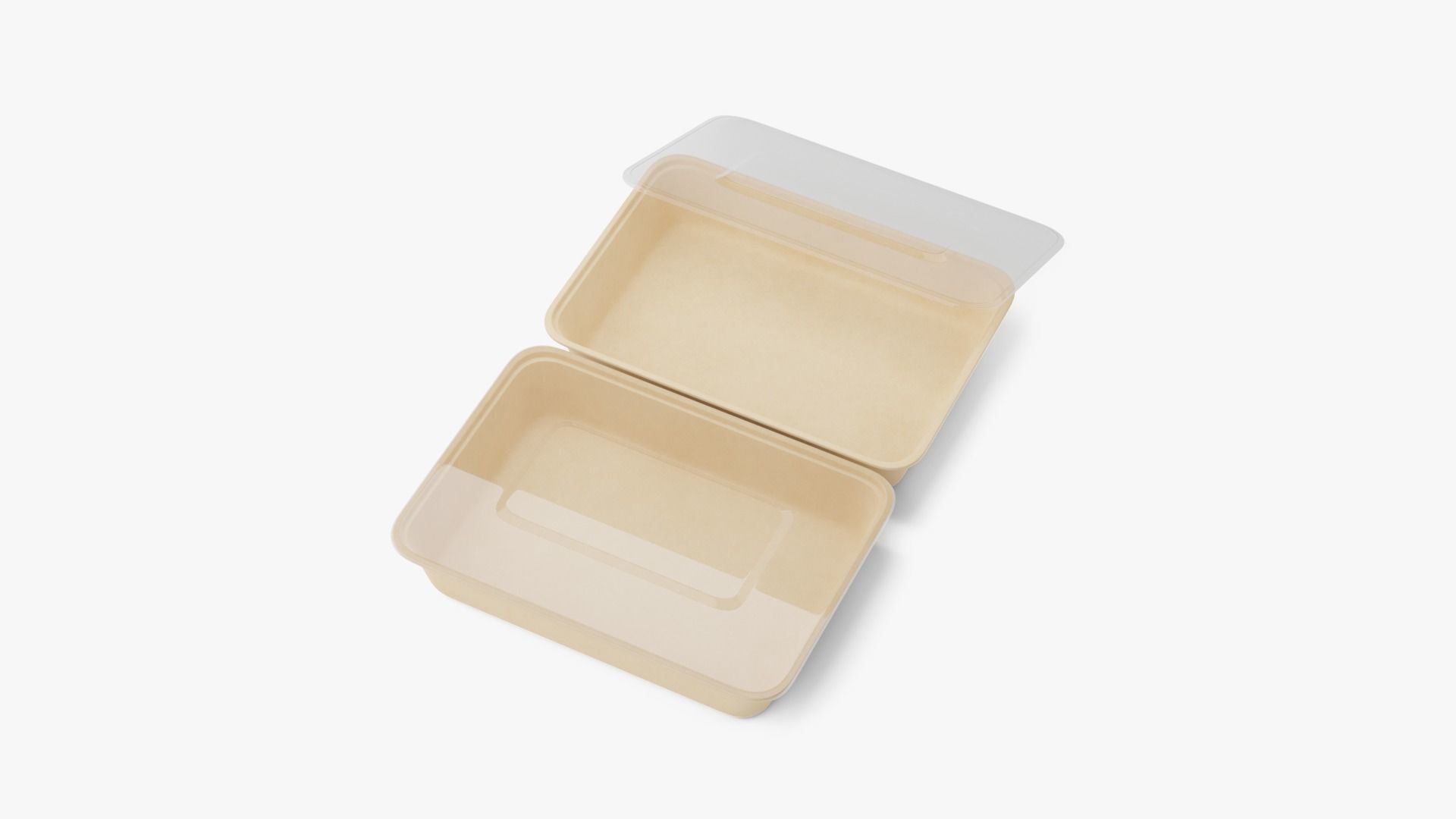 3D model Rectangle Meal Prep Container 6 VR / AR / low-poly | CGTrader